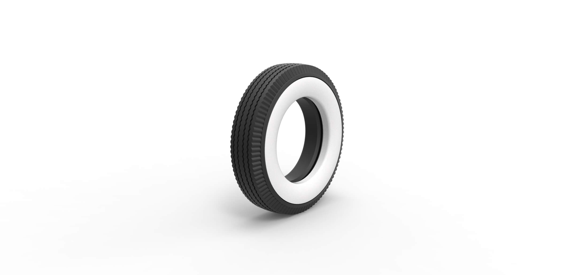 Whitewall Tire 1:25 - 3D Model by TechItemsRock