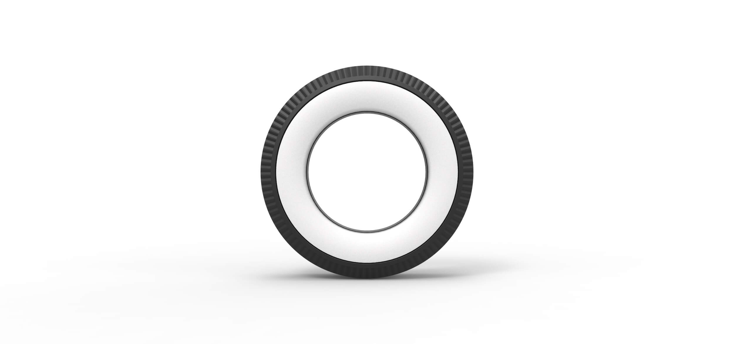 Whitewall Tire 1:25 - 3D Model by TechItemsRock