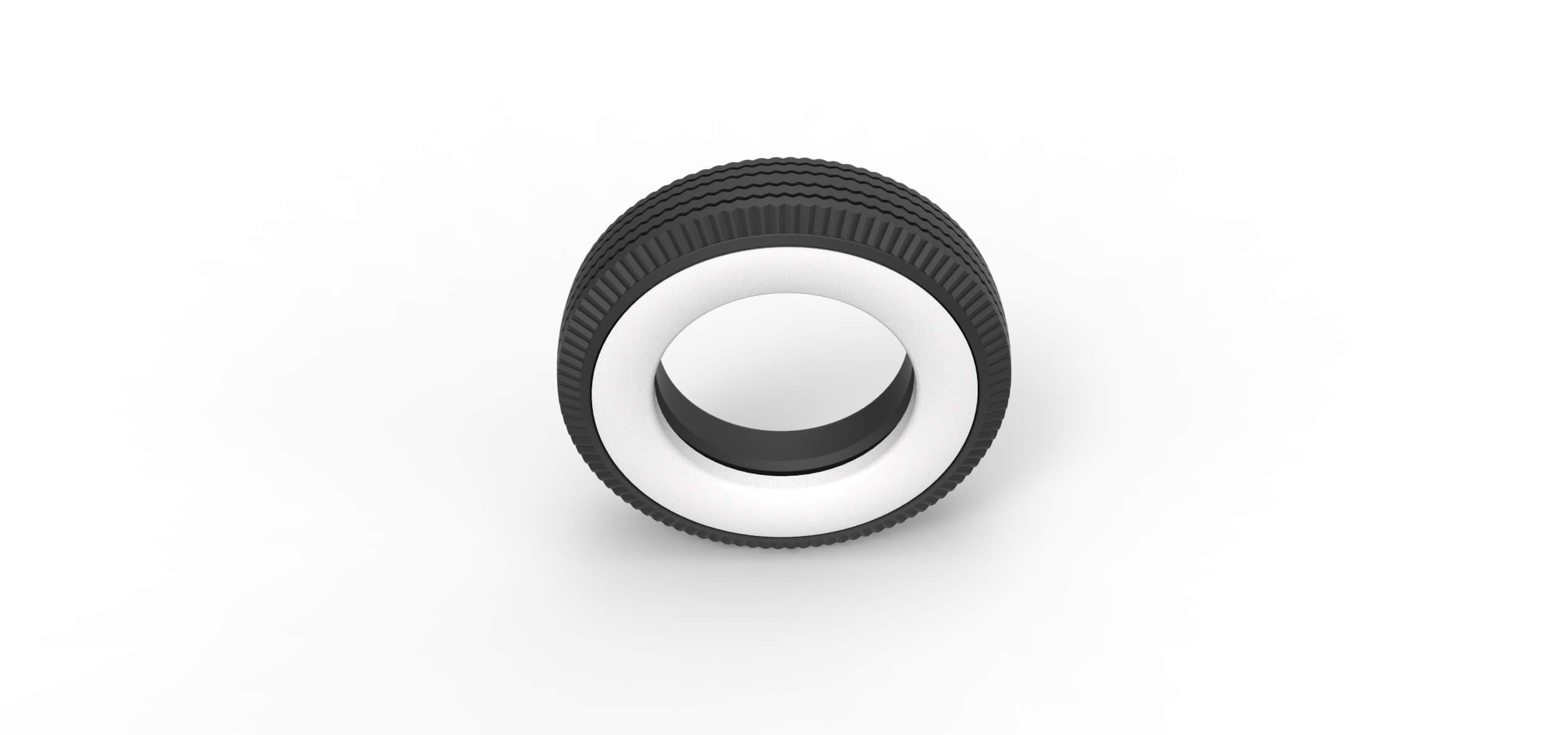 Whitewall Tire 1:25 - 3D Model by TechItemsRock