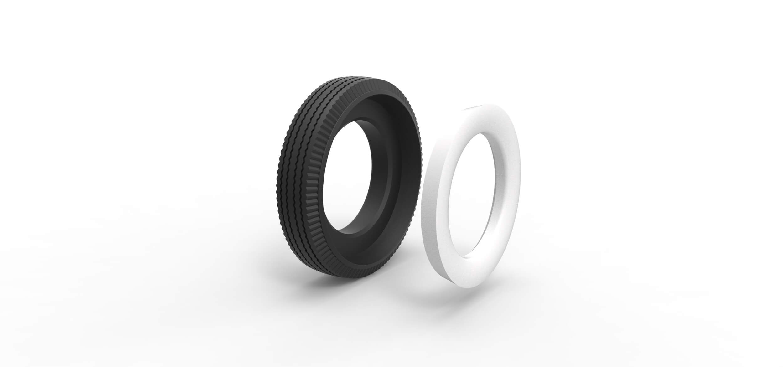 Whitewall Tire 1:25 - 3D Model by TechItemsRock