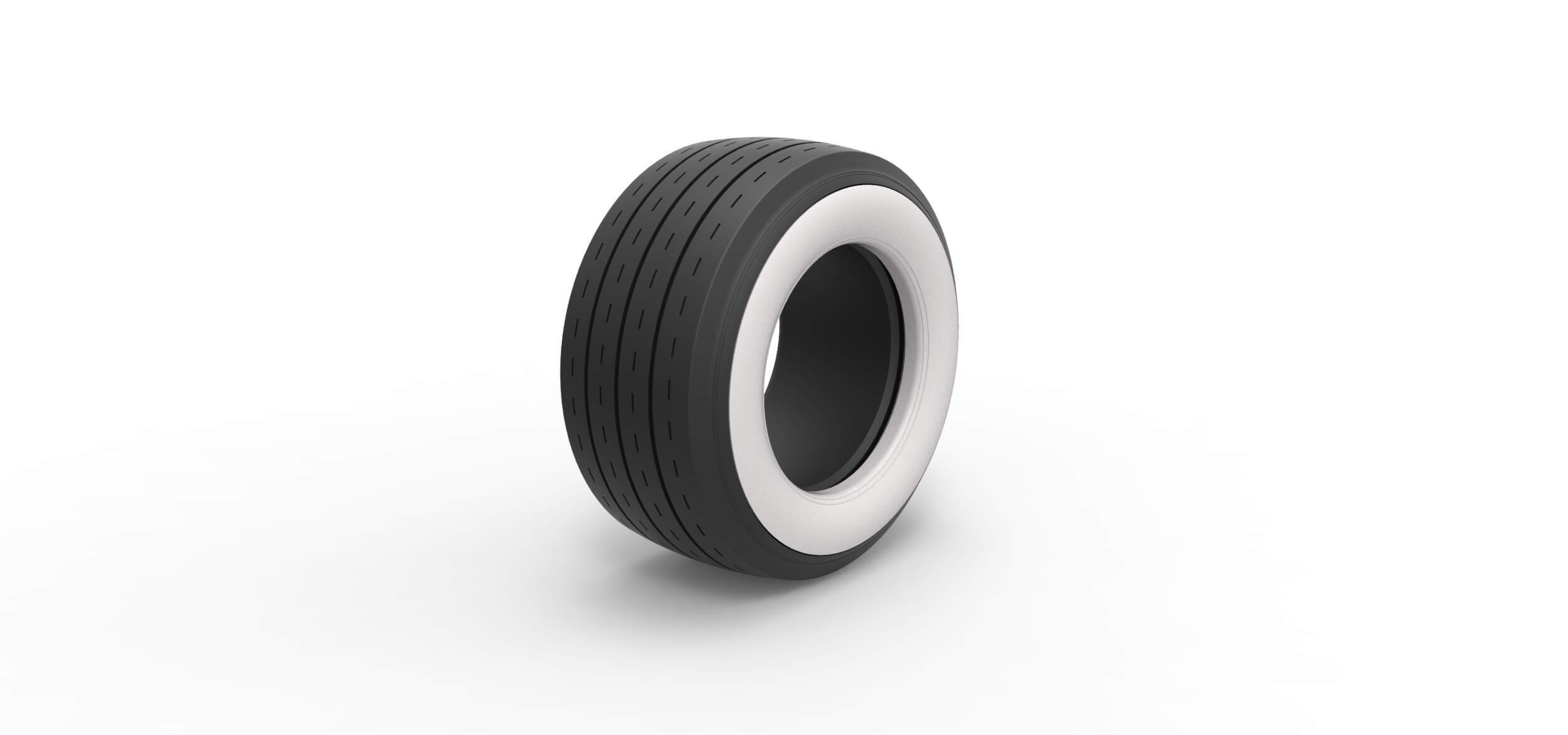 Whitewall Tire 1:25 - 3D Model by TechItemsRock