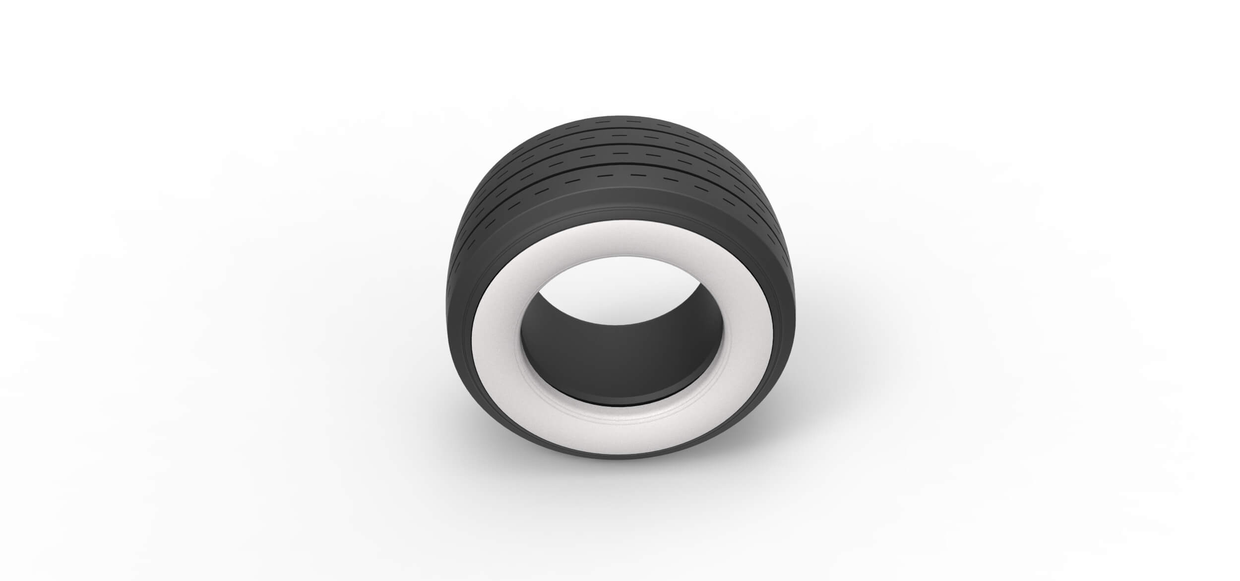Whitewall Tire 1:25 - 3D Model by TechItemsRock
