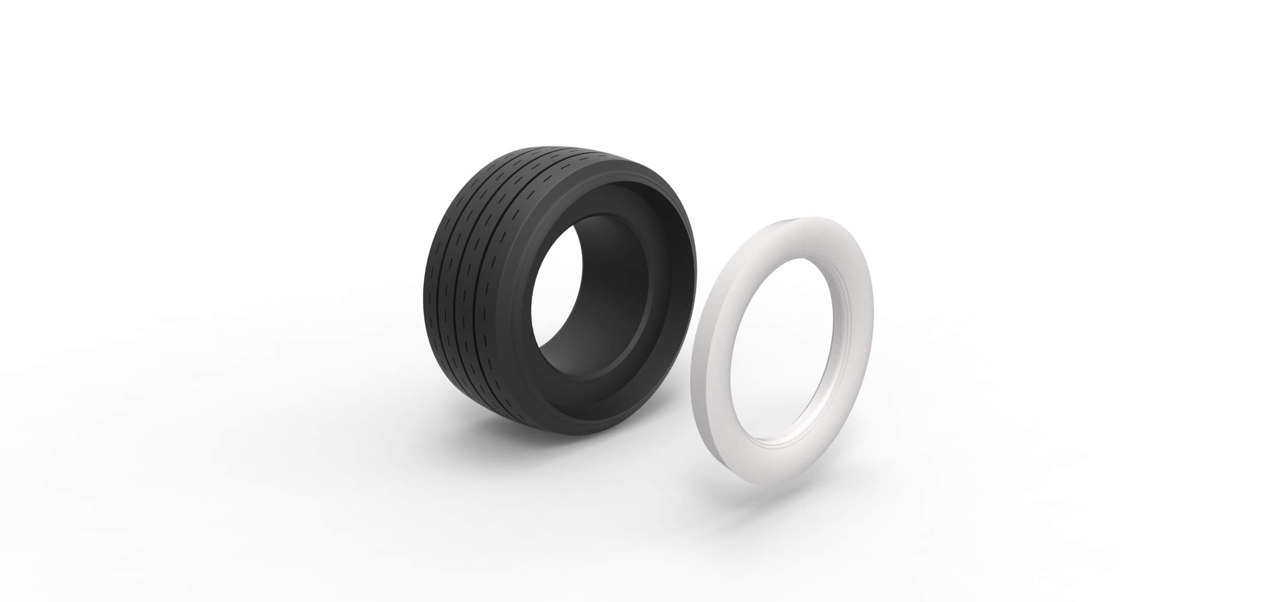 Whitewall Tire 1:25 - 3D Model by TechItemsRock