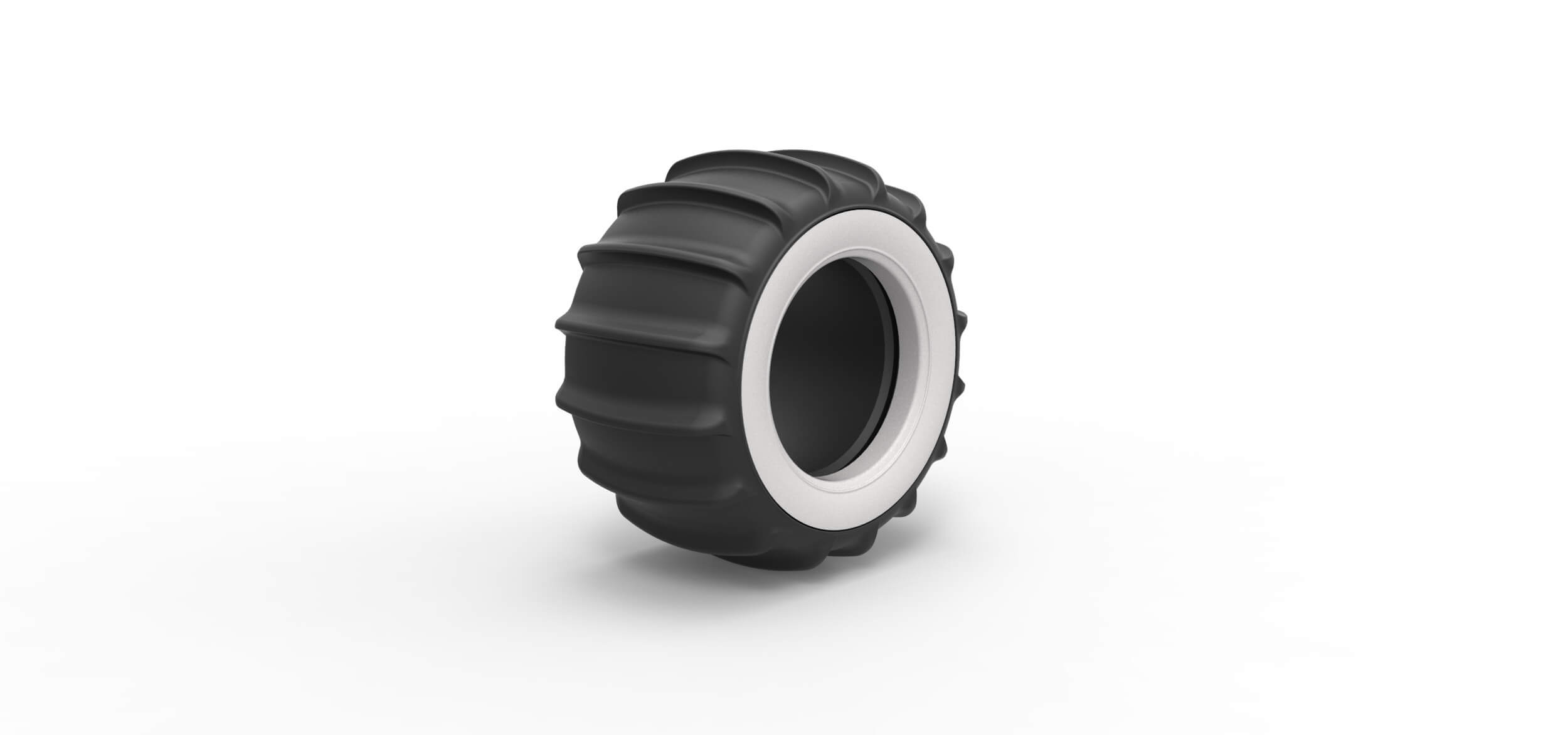 Whitewall Tire 1:25 - 3D Model by TechItemsRock