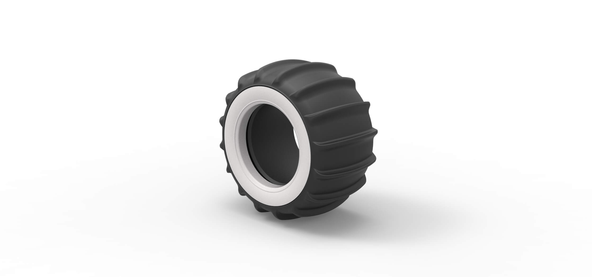 Whitewall Tire 1:25 - 3D Model by TechItemsRock