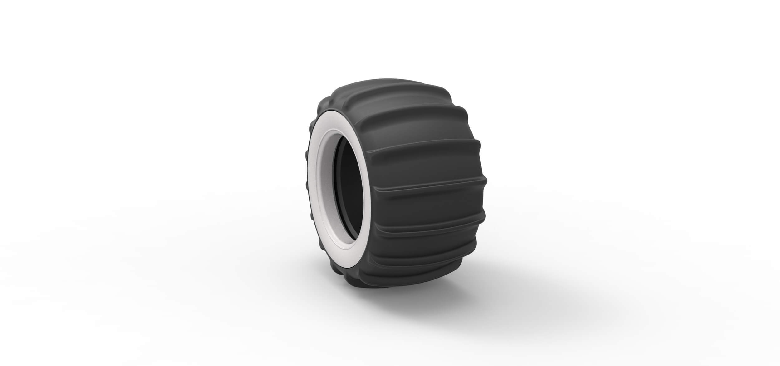 Whitewall Tire 1:25 - 3D Model by TechItemsRock