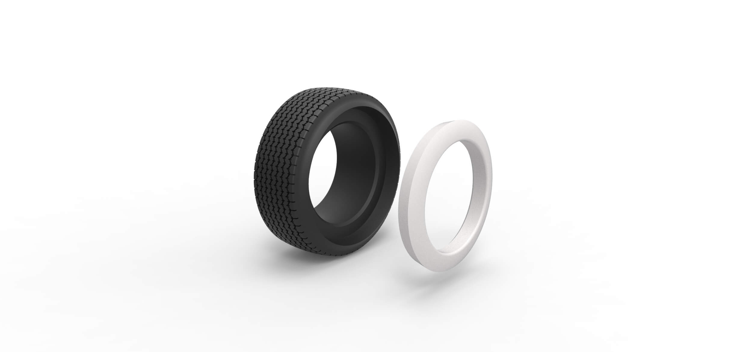 Whitewall Tire 1:25 - 3D Model by TechItemsRock