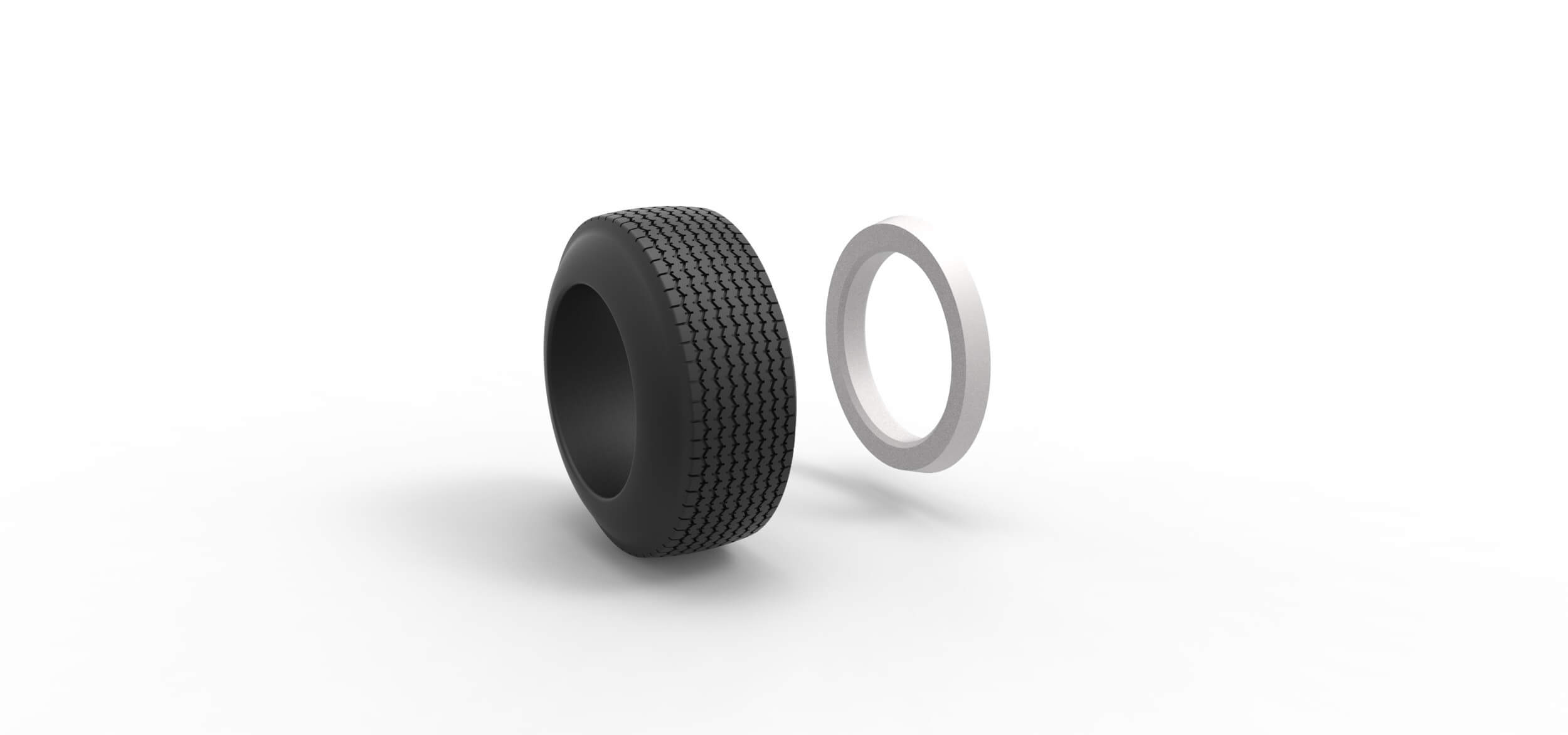 Whitewall Tire 1:25 - 3D Model by TechItemsRock