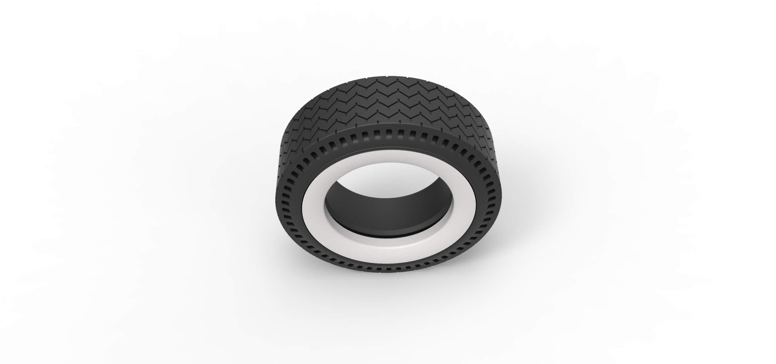 Whitewall Tire 1:25 - 3D Model by TechItemsRock