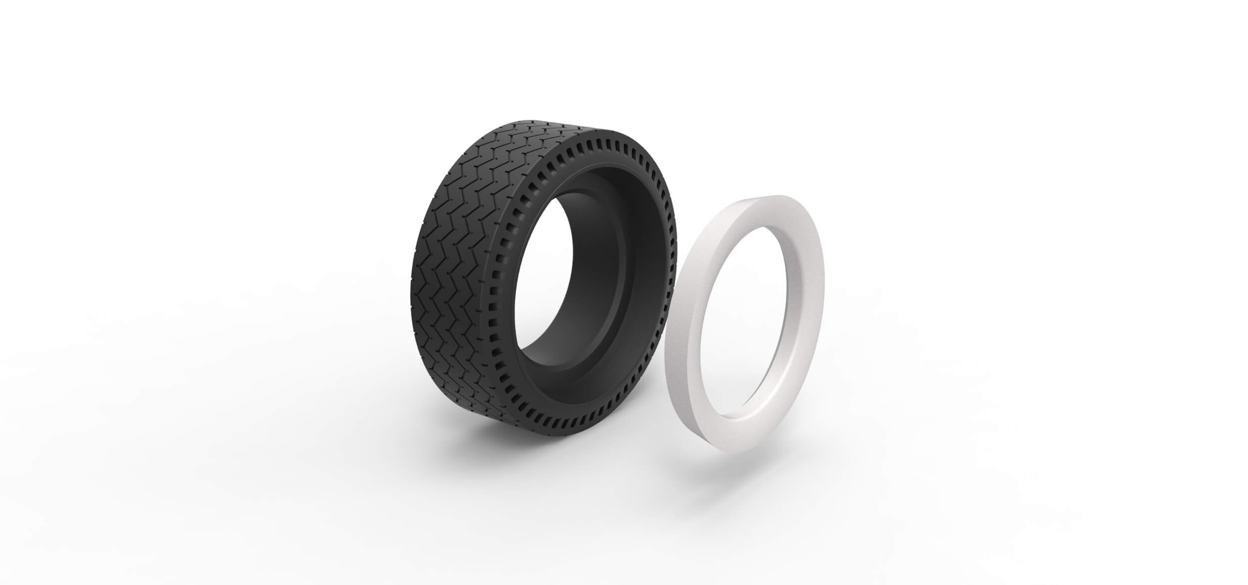 Whitewall Tire 1:25 - 3D Model by TechItemsRock