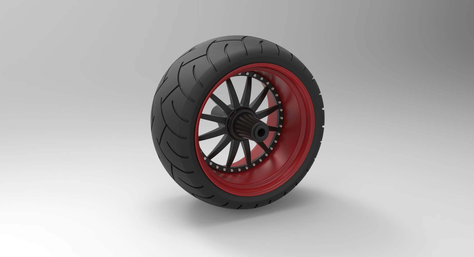 Wide Rear Wheel from Chopper - 3D Model by TechItemsRock
