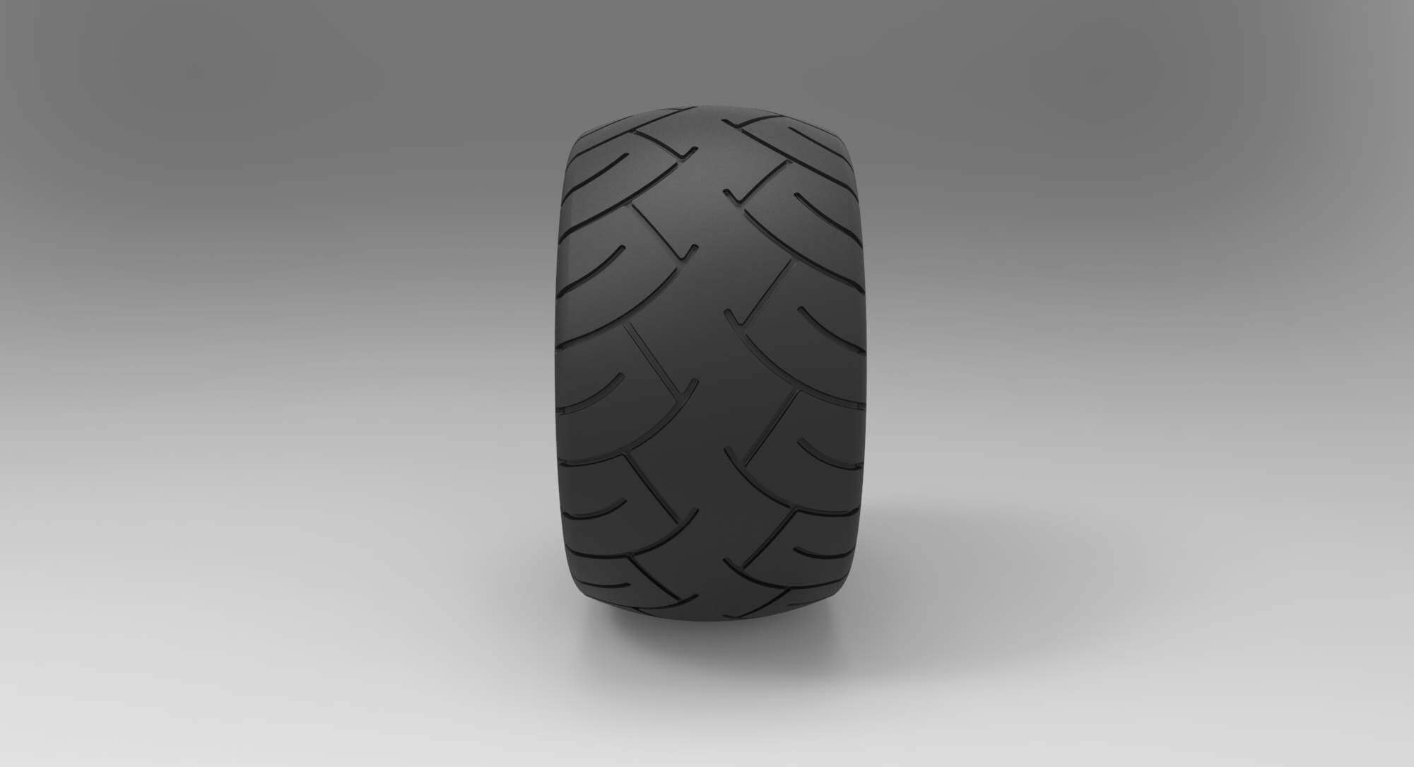 Wide Rear Wheel from Chopper - 3D Model by TechItemsRock