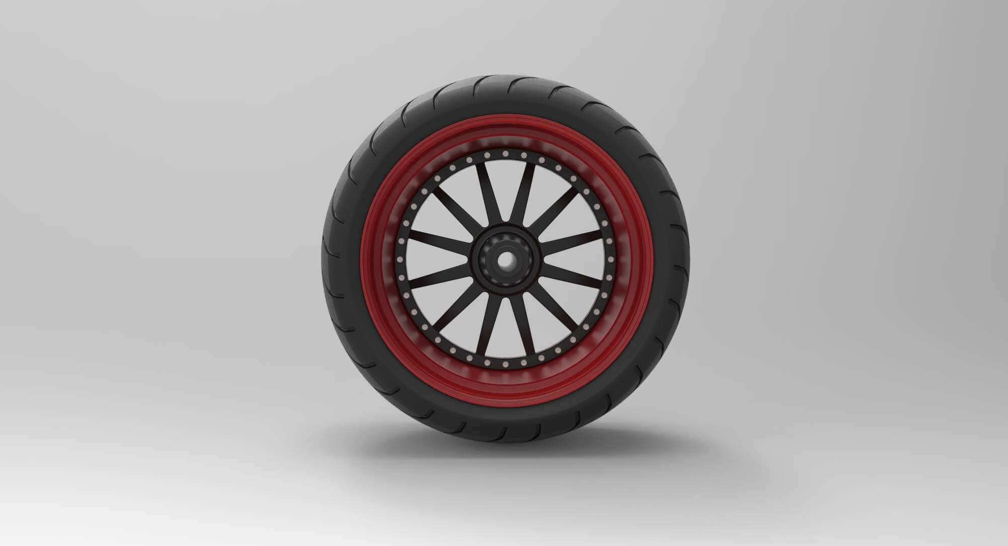 Wide Rear Wheel from Chopper - 3D Model by TechItemsRock