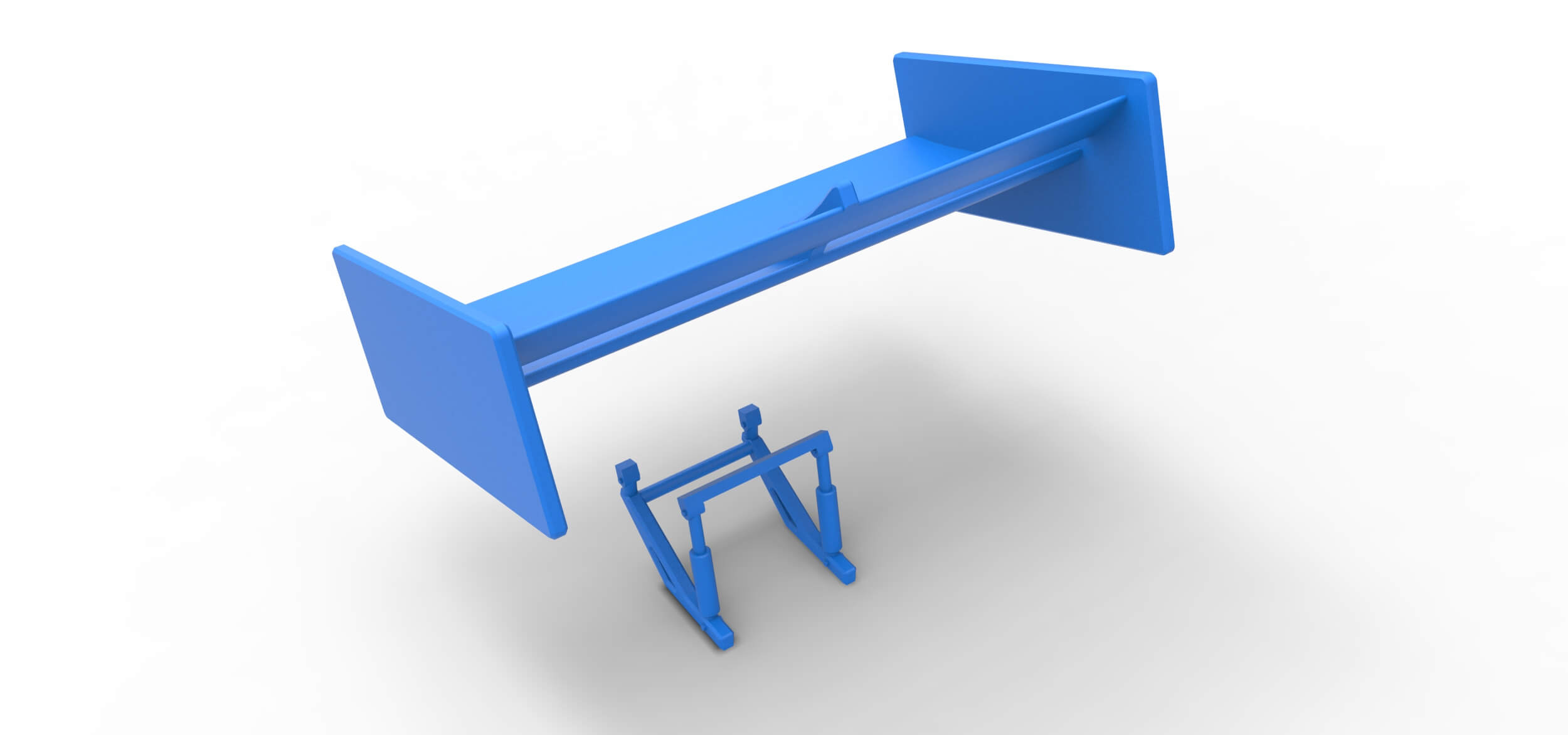 Wing of Supermodified Front Engine Race Car 1:25 - 3D Model by ...