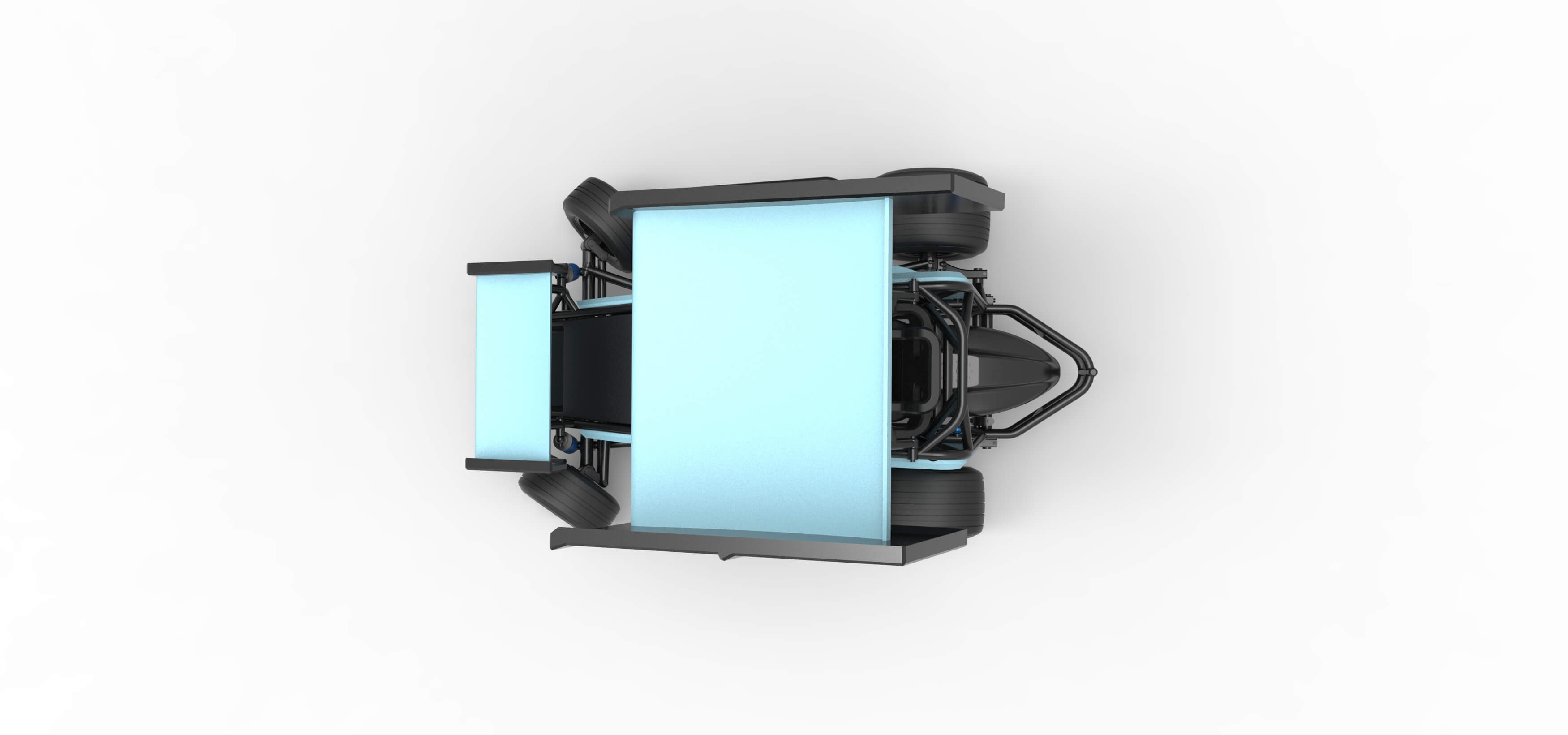 Winged 600 Micro Sprint Car While Turning 1:25 - 3D Model by TechItemsRock