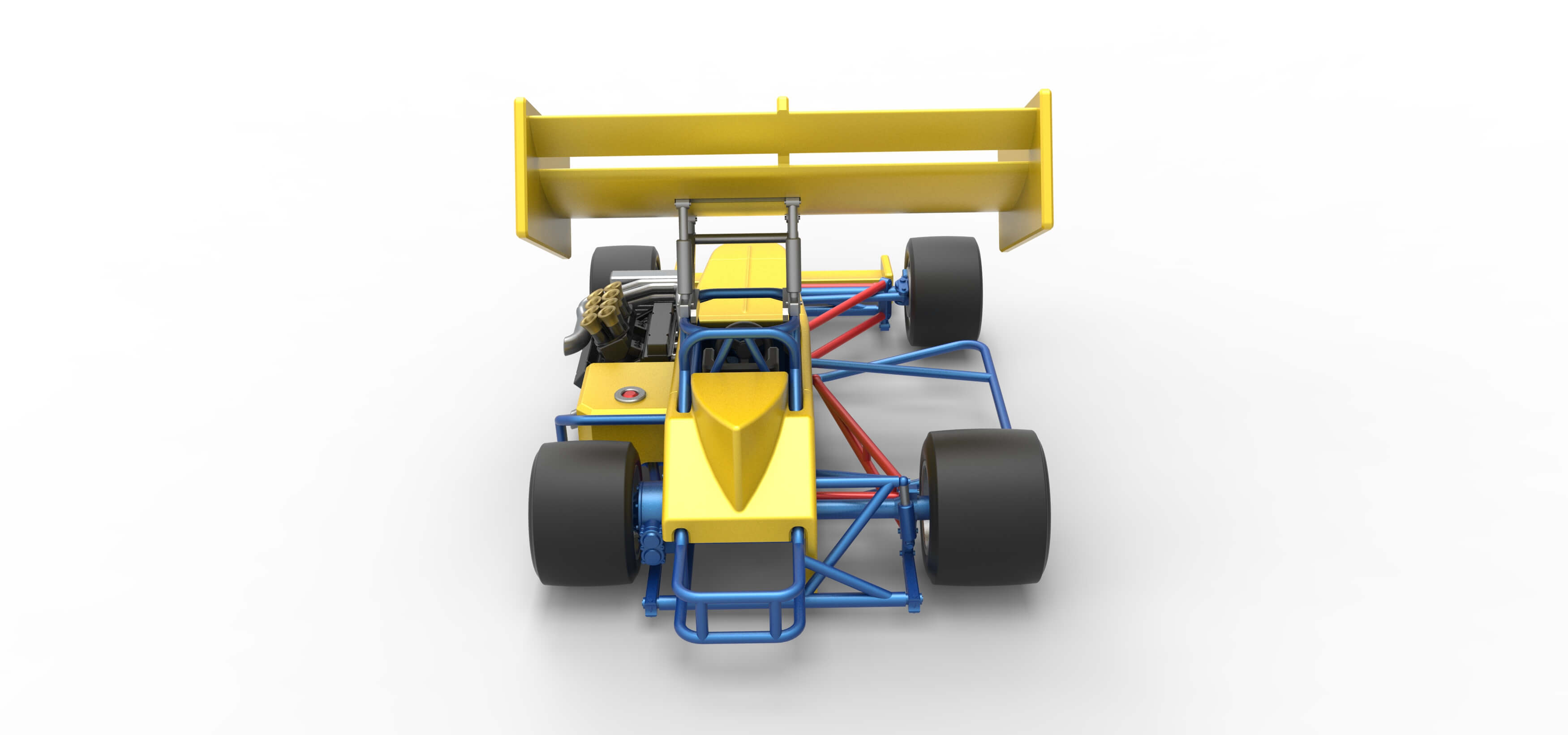 Winged Supermodified Race Car 1:25 - 3D Model by TechItemsRock