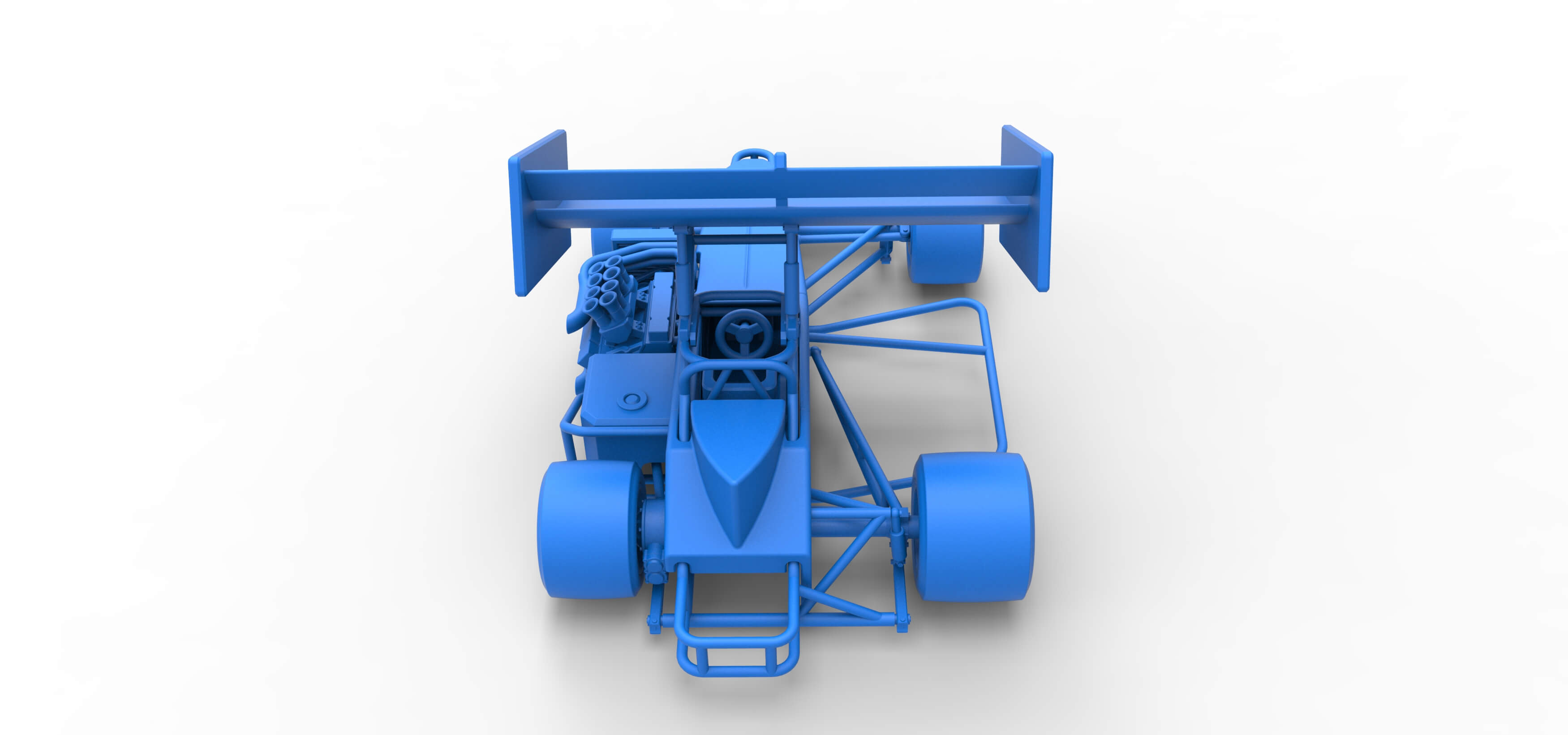 Winged Supermodified Race Car 1:25 - 3D Model by TechItemsRock