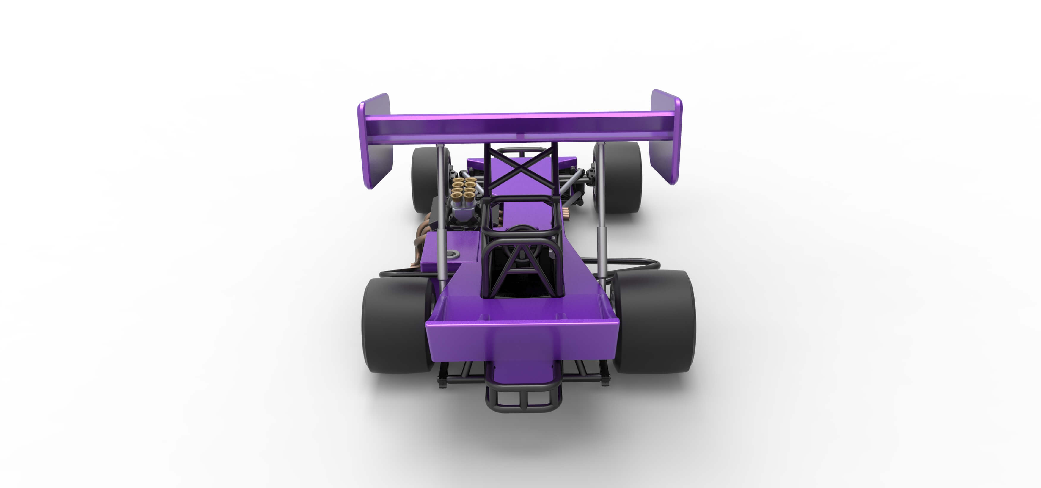 Winged Supermodified Race Car 1:25 - 3D Model by TechItemsRock
