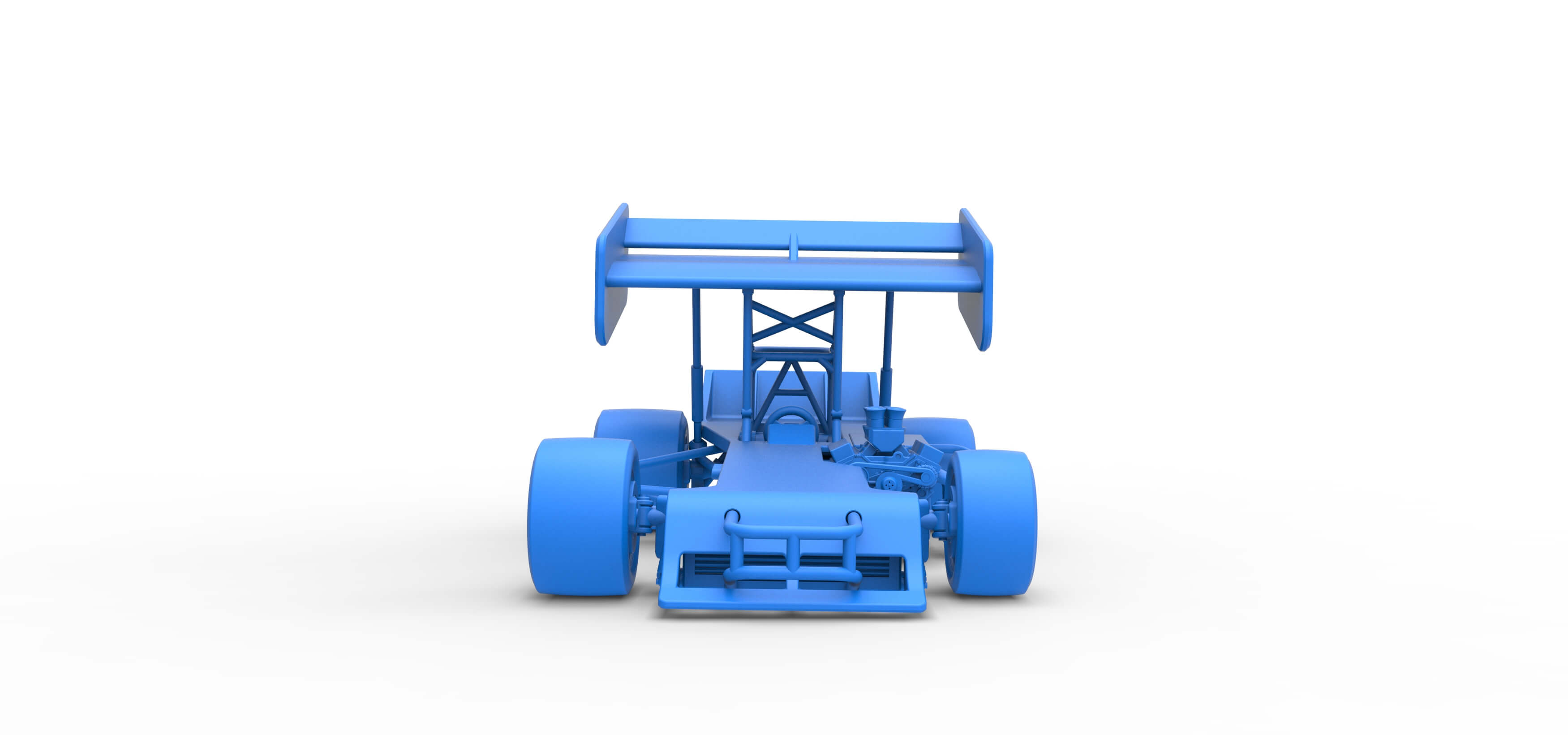 Winged Supermodified Race Car 1:25 - 3D Model by TechItemsRock