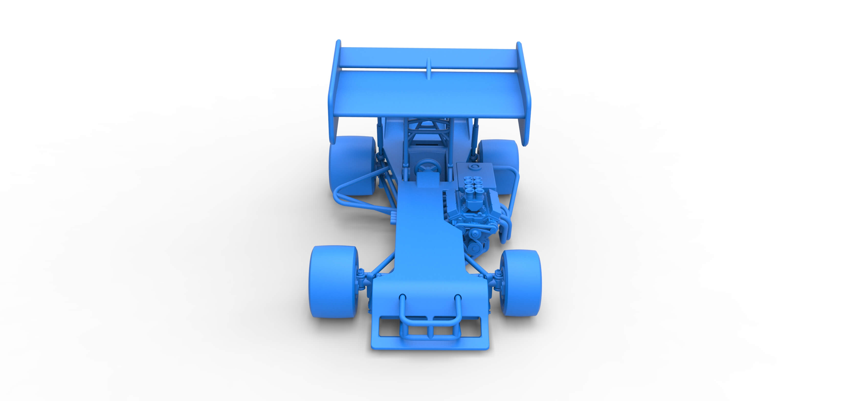 Winged Supermodified Race Car 1:25 - 3D Model by TechItemsRock