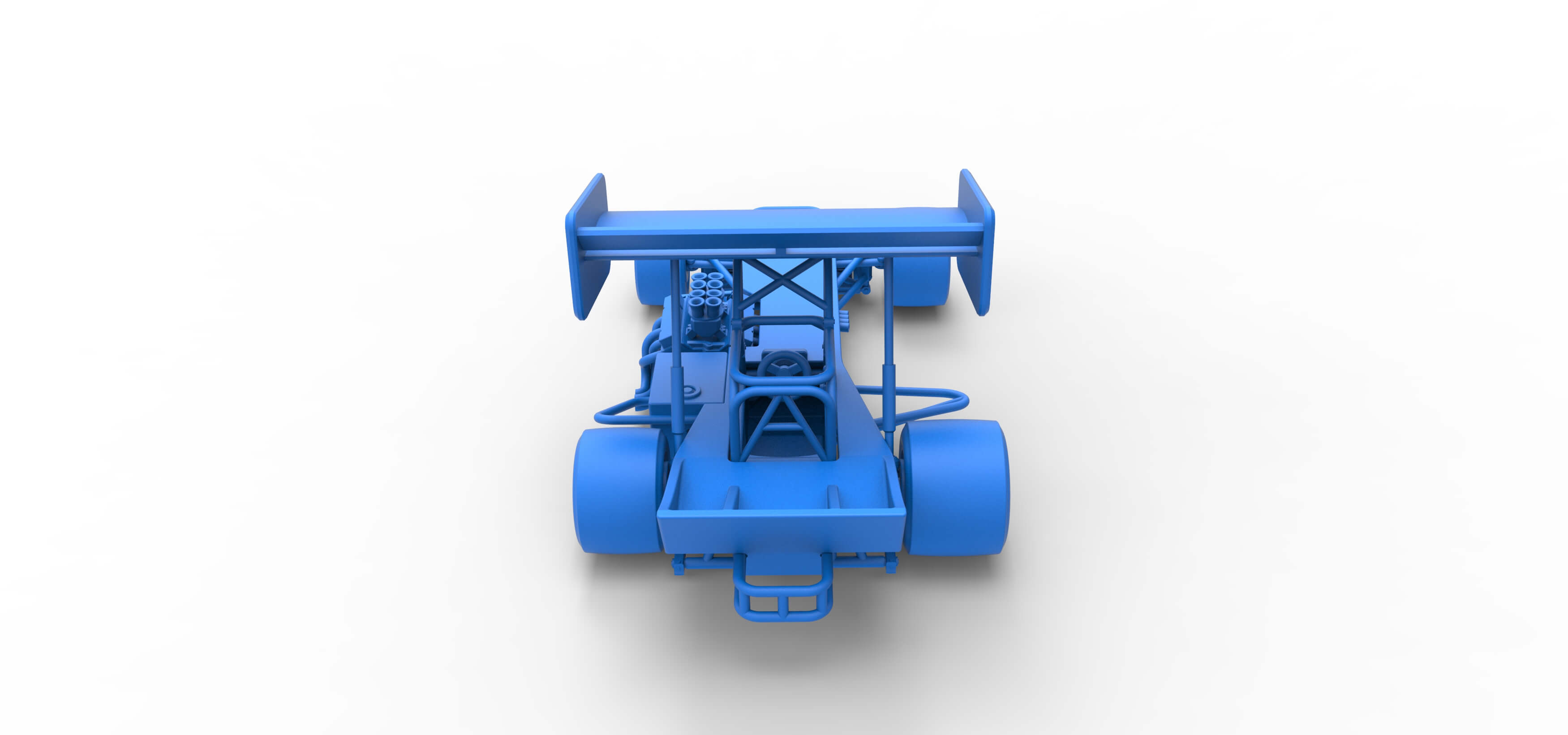 Winged Supermodified Race Car 1:25 - 3D Model by TechItemsRock