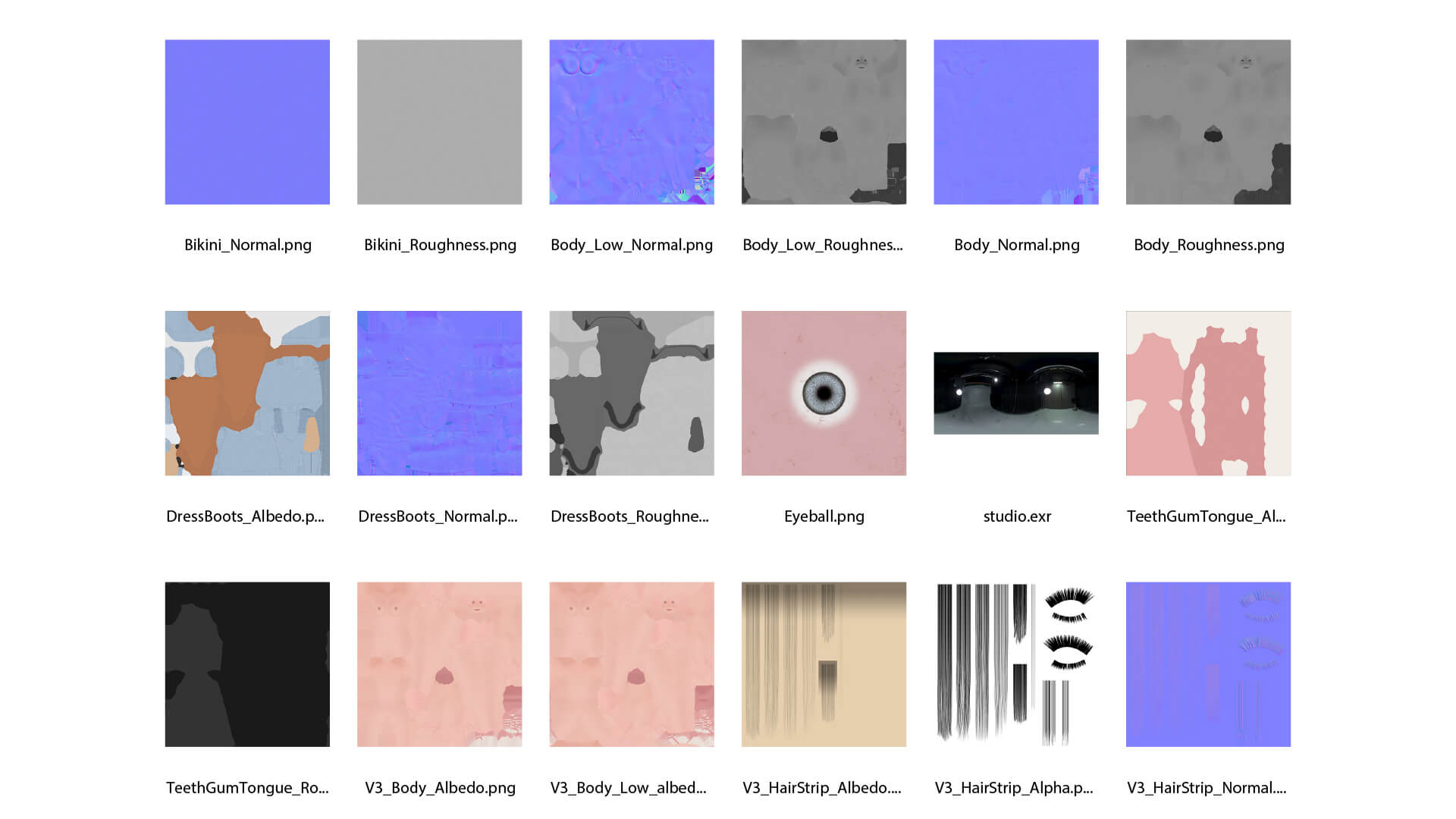 Debbie - Rigged Female Character Base Mesh 3D Model by techykitty