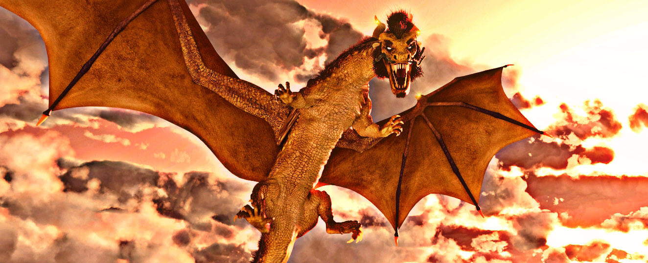 The Golden Tso Dragon Legend 3D Render by TeddyBlackBear