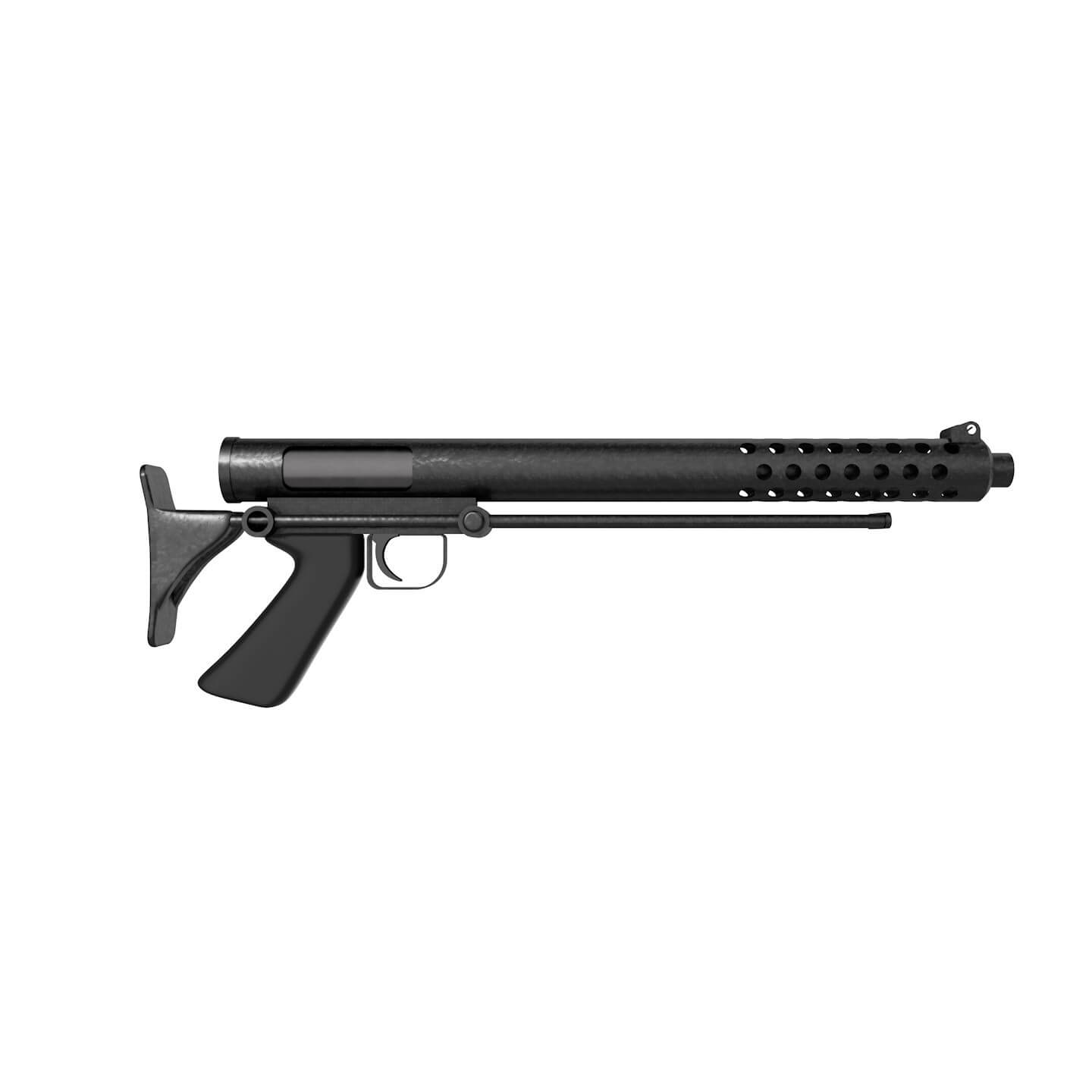 Cobray Terminator Shotgun - 3D Model by teichmandesigns