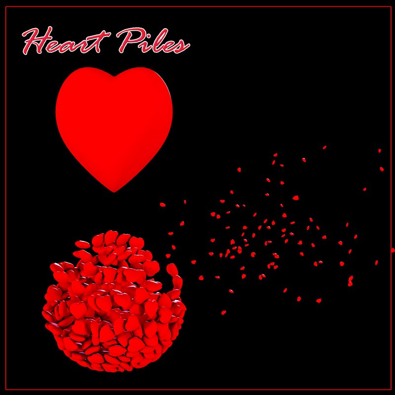 Heart Piles - Daz Content by Teknology3d