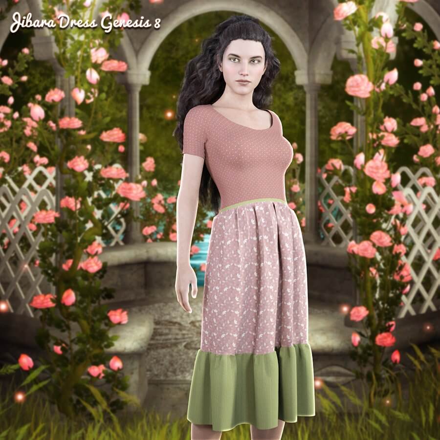 Jibara Dress For Genesis 8 Female - Daz Content by Teknology3d