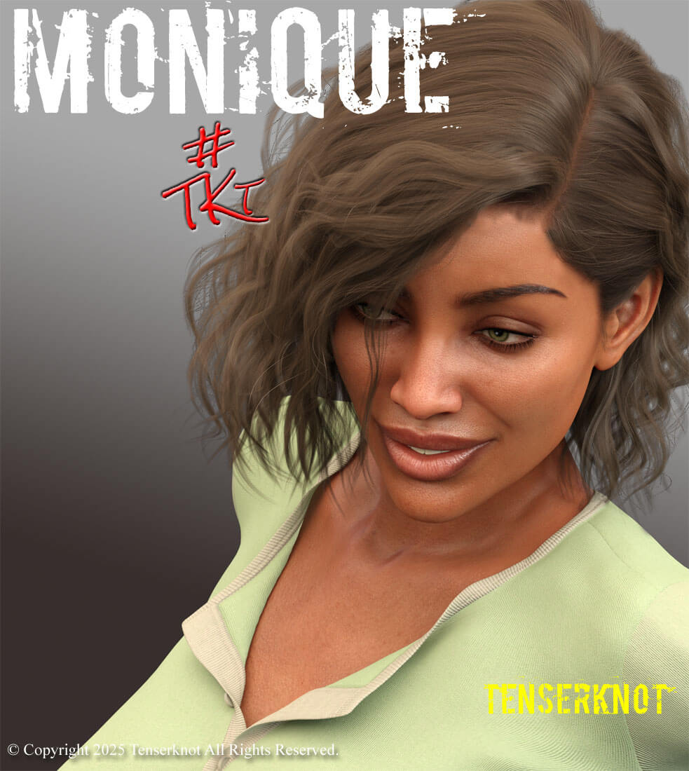 Monique 3D Render, Digital Art by Tenserknot