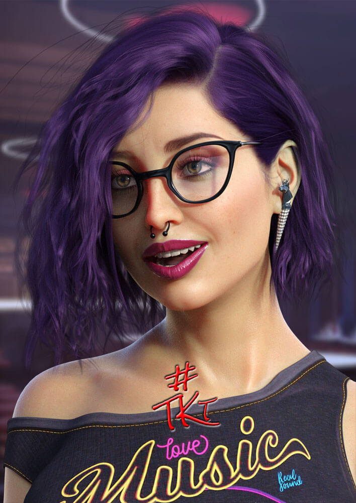 Music Scene Maven 3D Render, Digital Art by Tenserknot