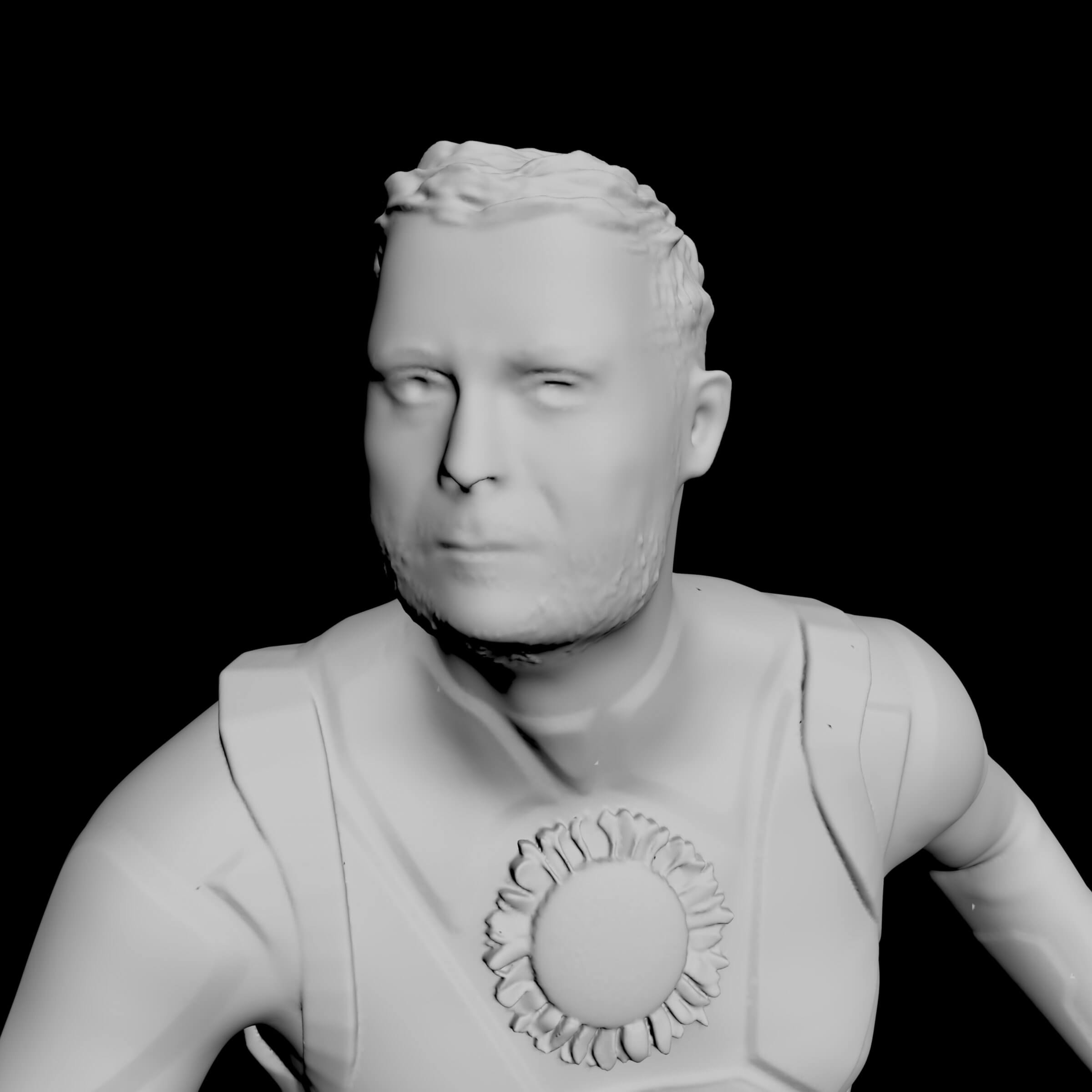 Captain-Ukraine 3D Model by TeslaTest