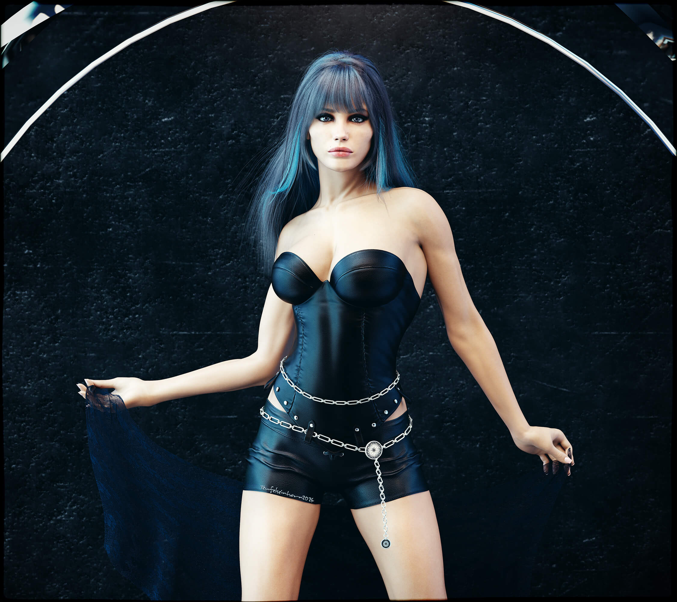 Priscilla 3D Render, Digital Art by Teufelseinhorn