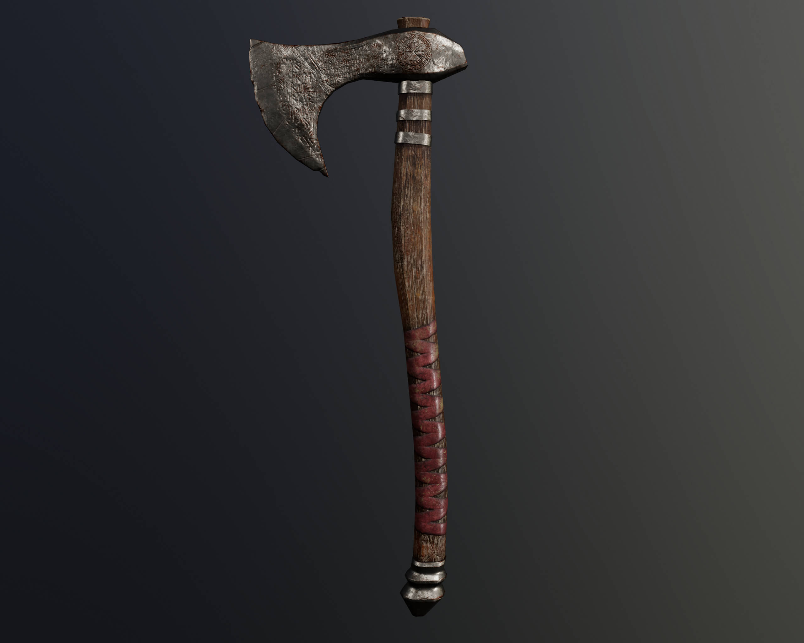 Fighting Scandinavian Ax Ax Hatchet - Free 3D Model by textit