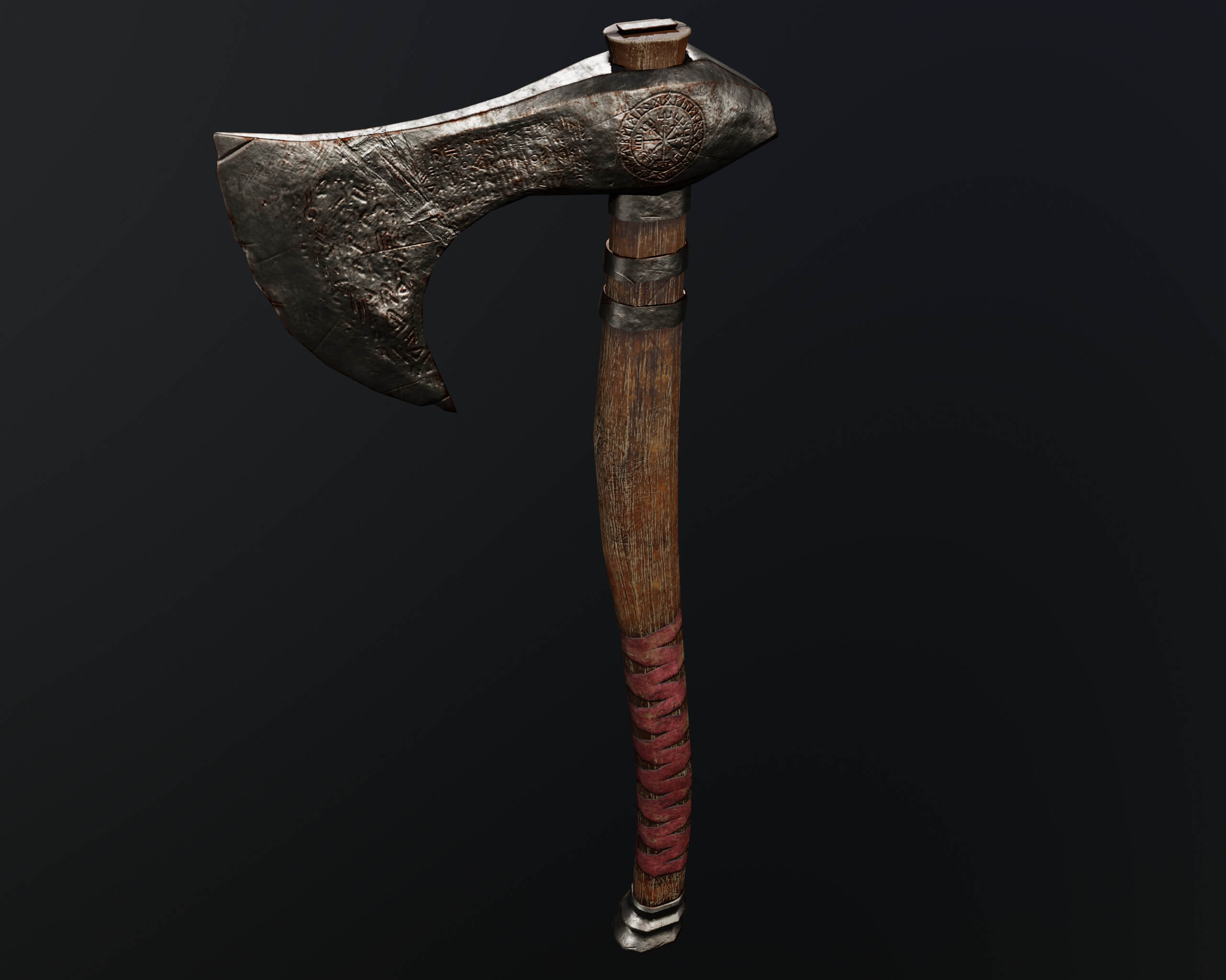 Fighting Scandinavian Ax Ax Hatchet - 3D Model by textit
