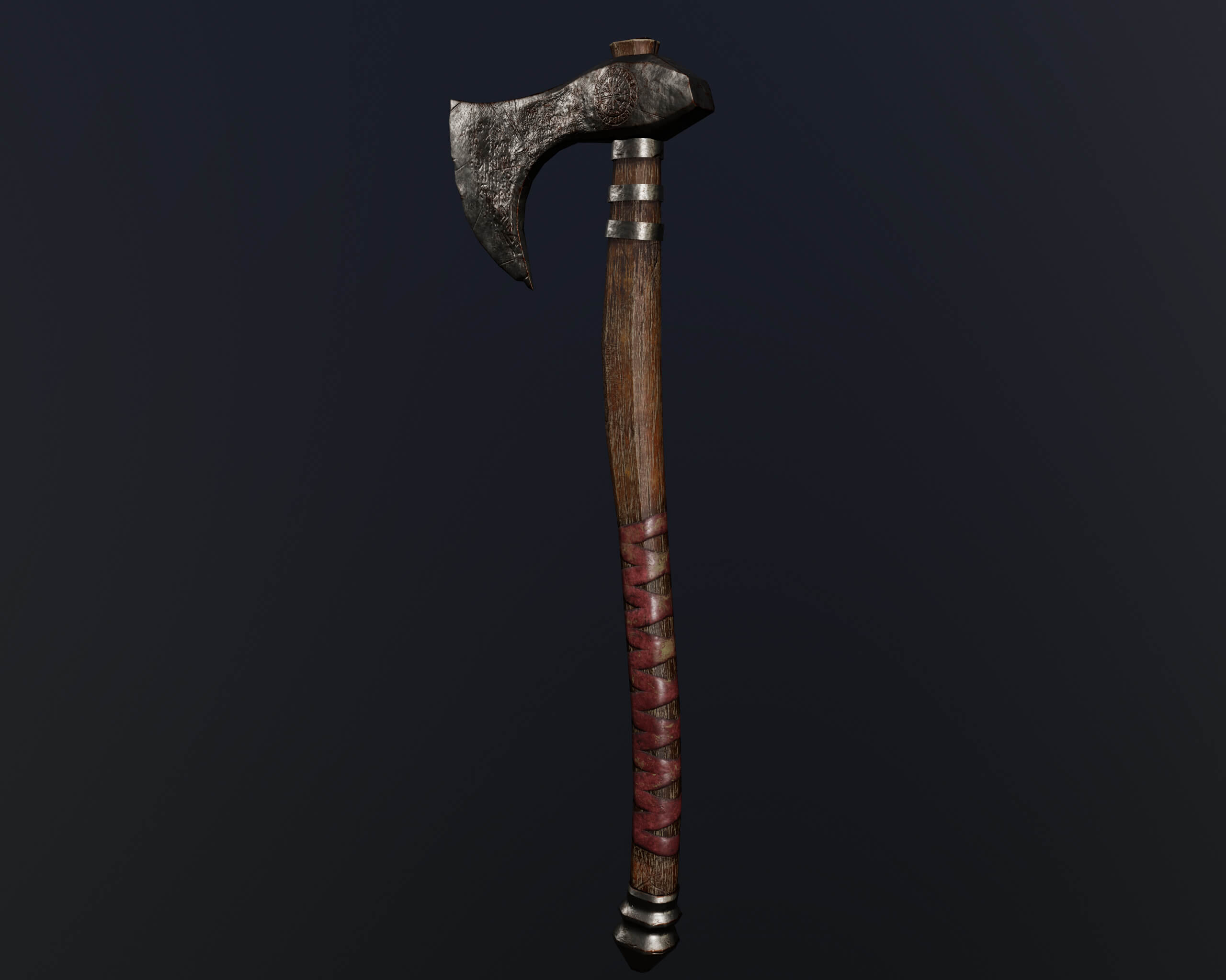 Fighting Scandinavian Ax Ax Hatchet - Free 3D Model by textit