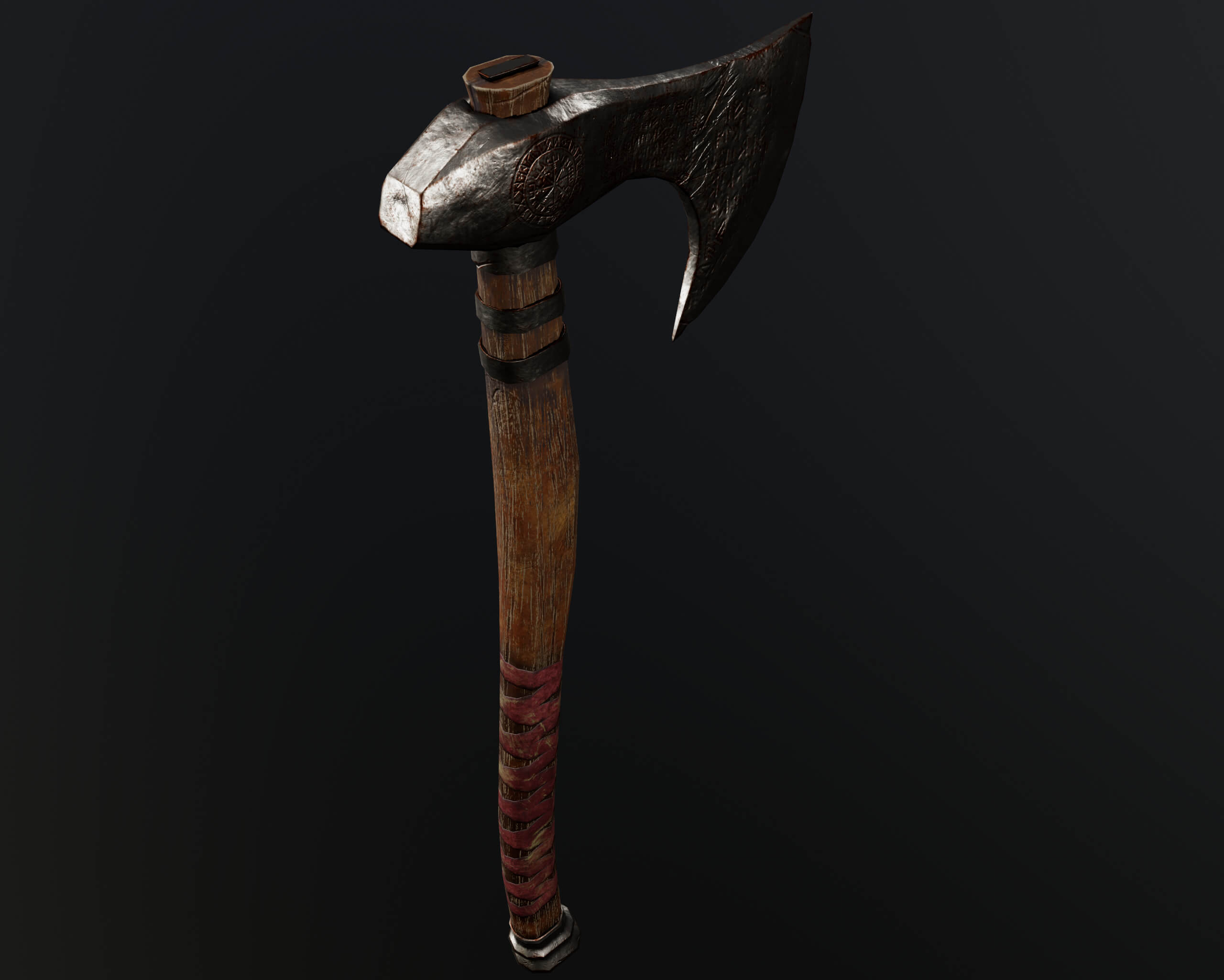 Fighting Scandinavian Ax Ax Hatchet - Free 3D Model by textit