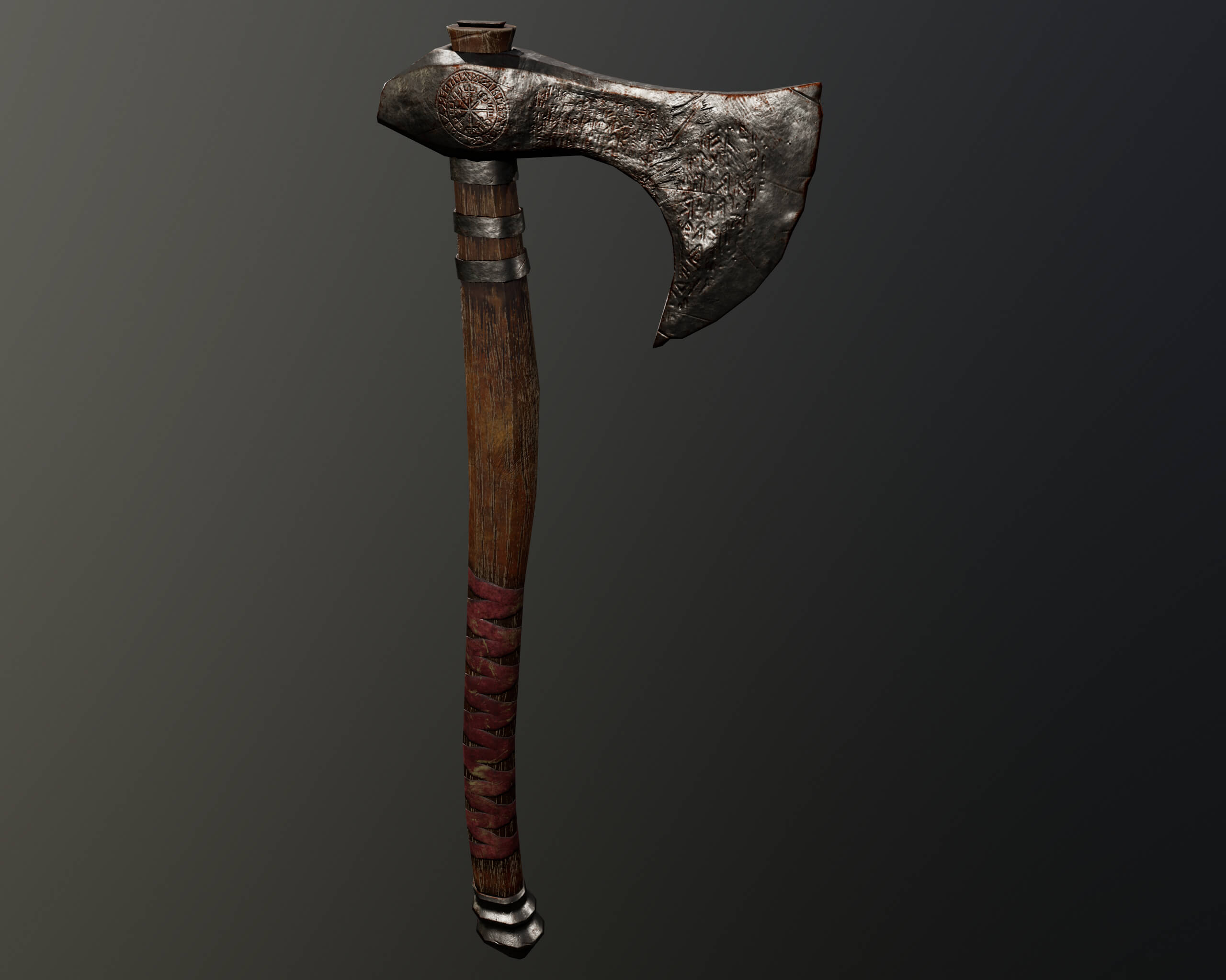 Fighting Scandinavian Ax Ax Hatchet - 3D Model by textit