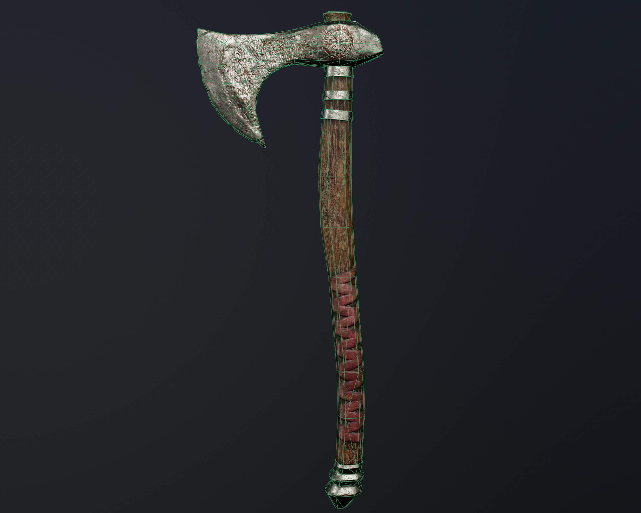 Fighting Scandinavian Ax Ax Hatchet - Free 3D Model by textit