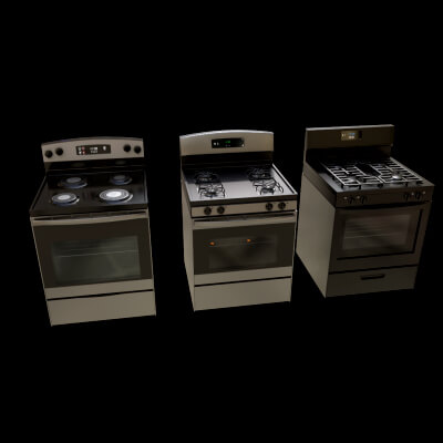 Ranges / Stoves PBR Models - 3D Model by TF3D