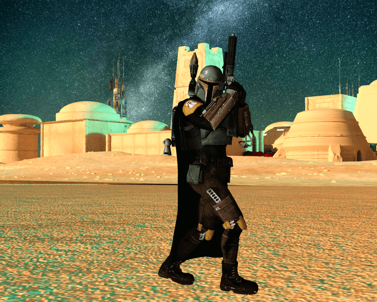 Boba Fett 3D Render, Digital Art by tgkadee