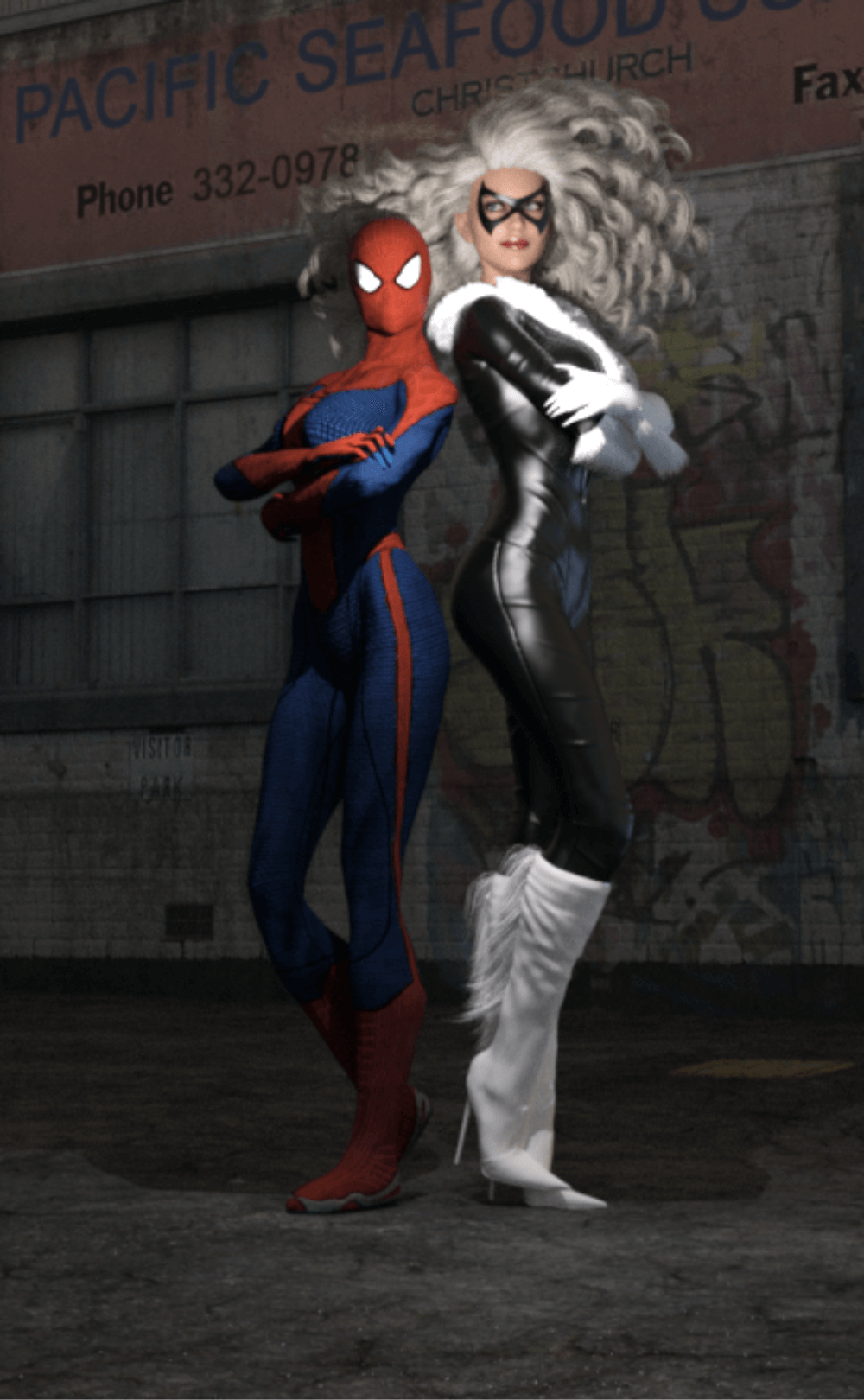 Frenemies 3D Render, Digital Art by tgkadee