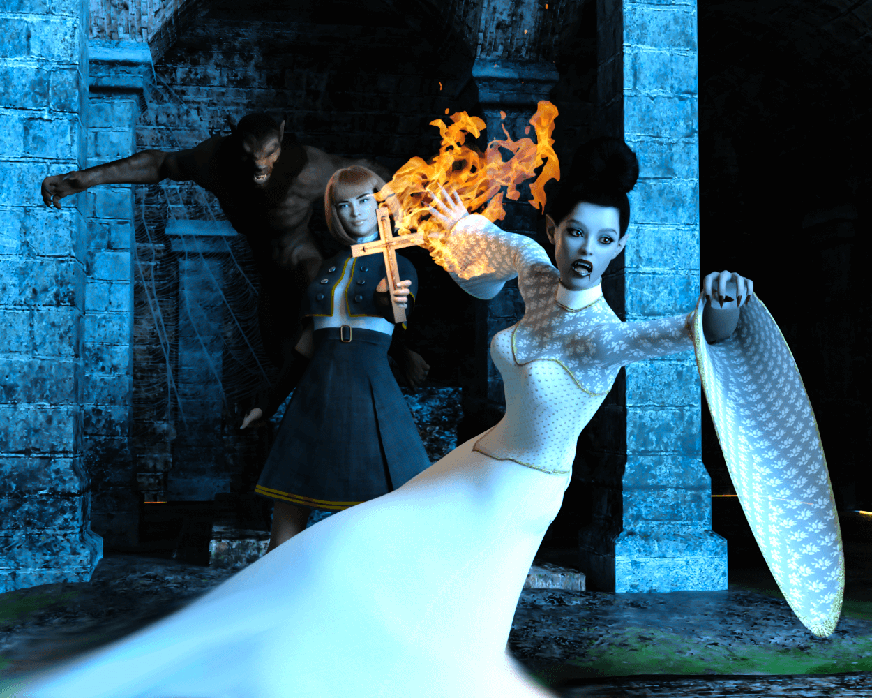 Gotcha 3D Render, Digital Art by tgkadee