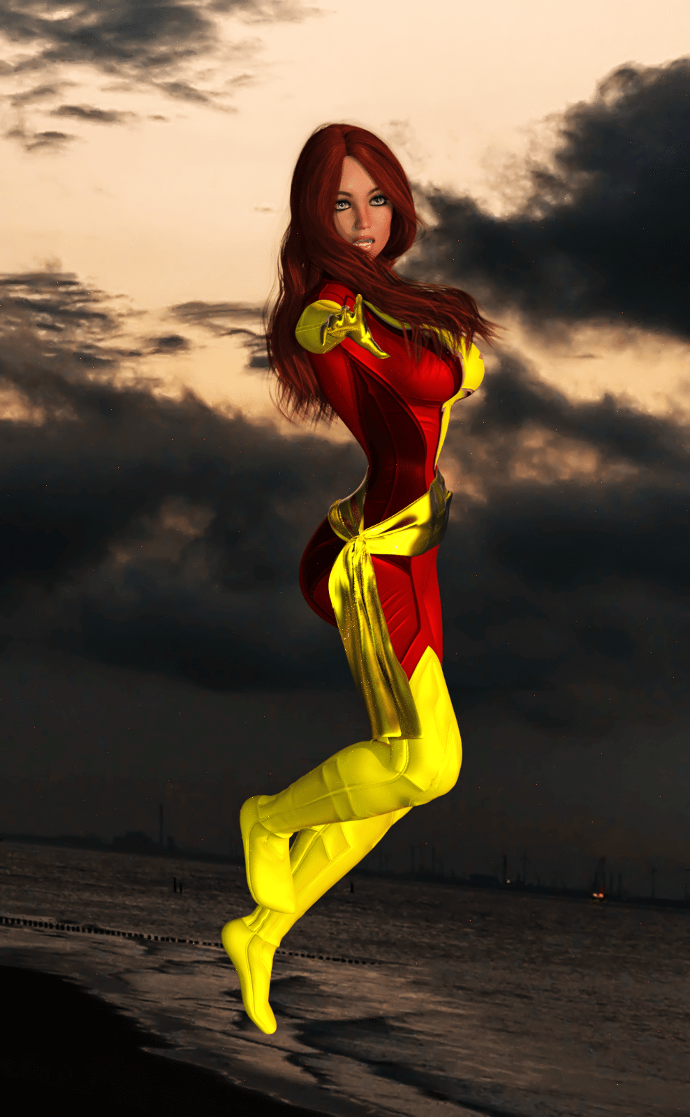 Jean Grey 3D Render | RenderHub Gallery