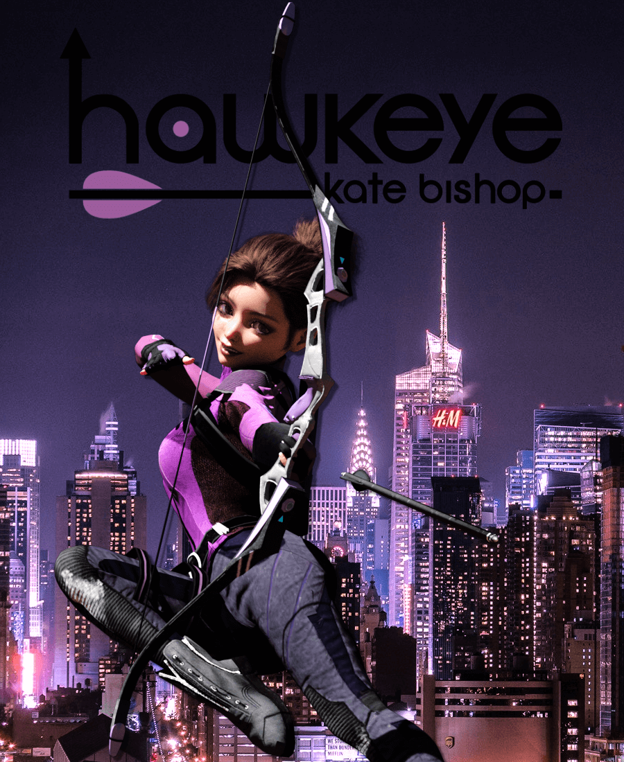 Kate Bishop by INN 3D Render | RenderHub Gallery