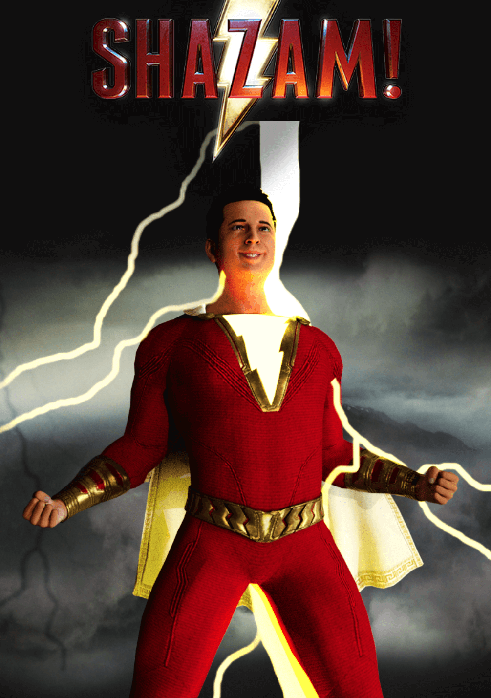 Shazam! 3D Render, Digital Art by tgkadee