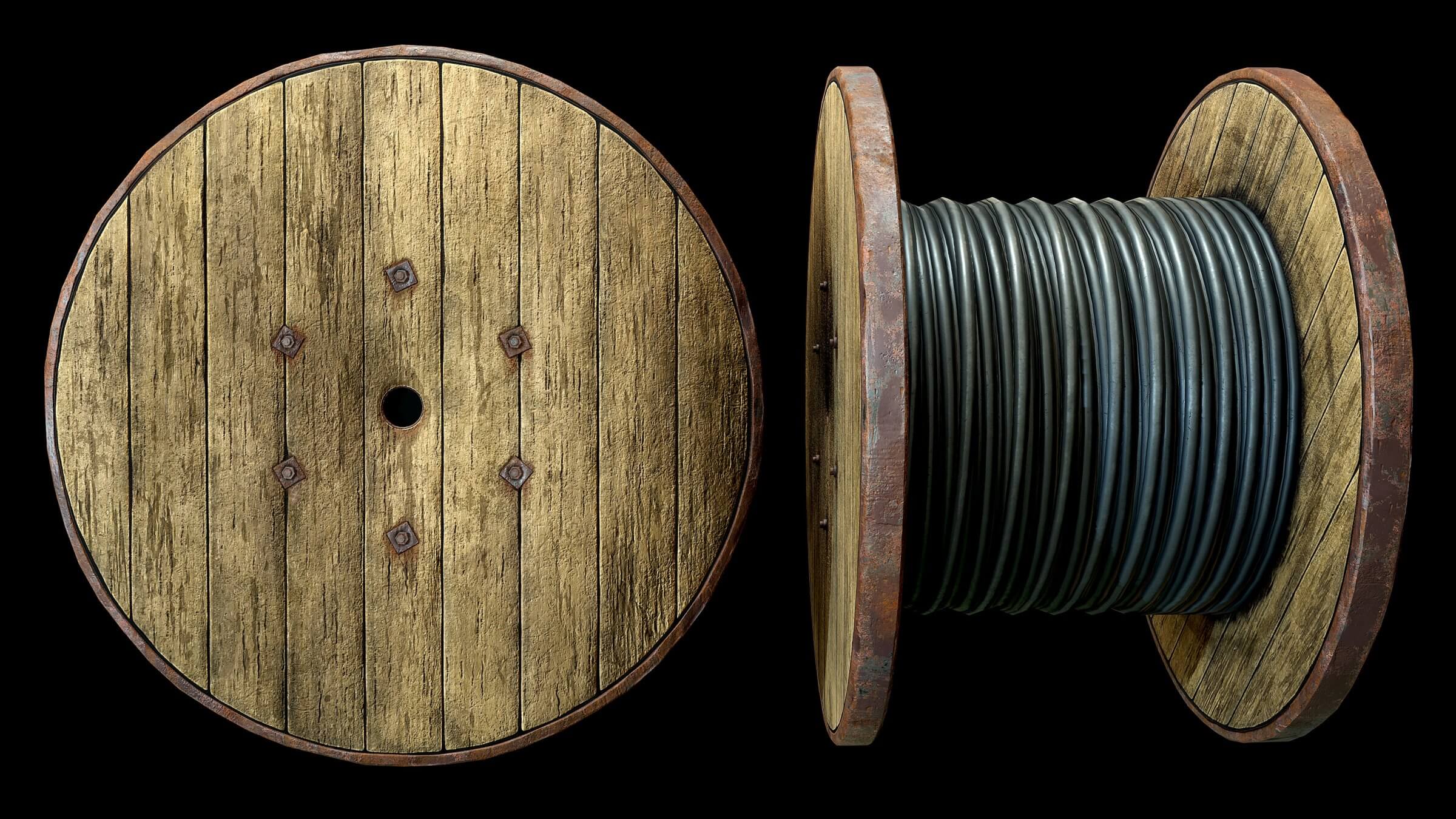 Cable Drum - 3D Model by TH Studio