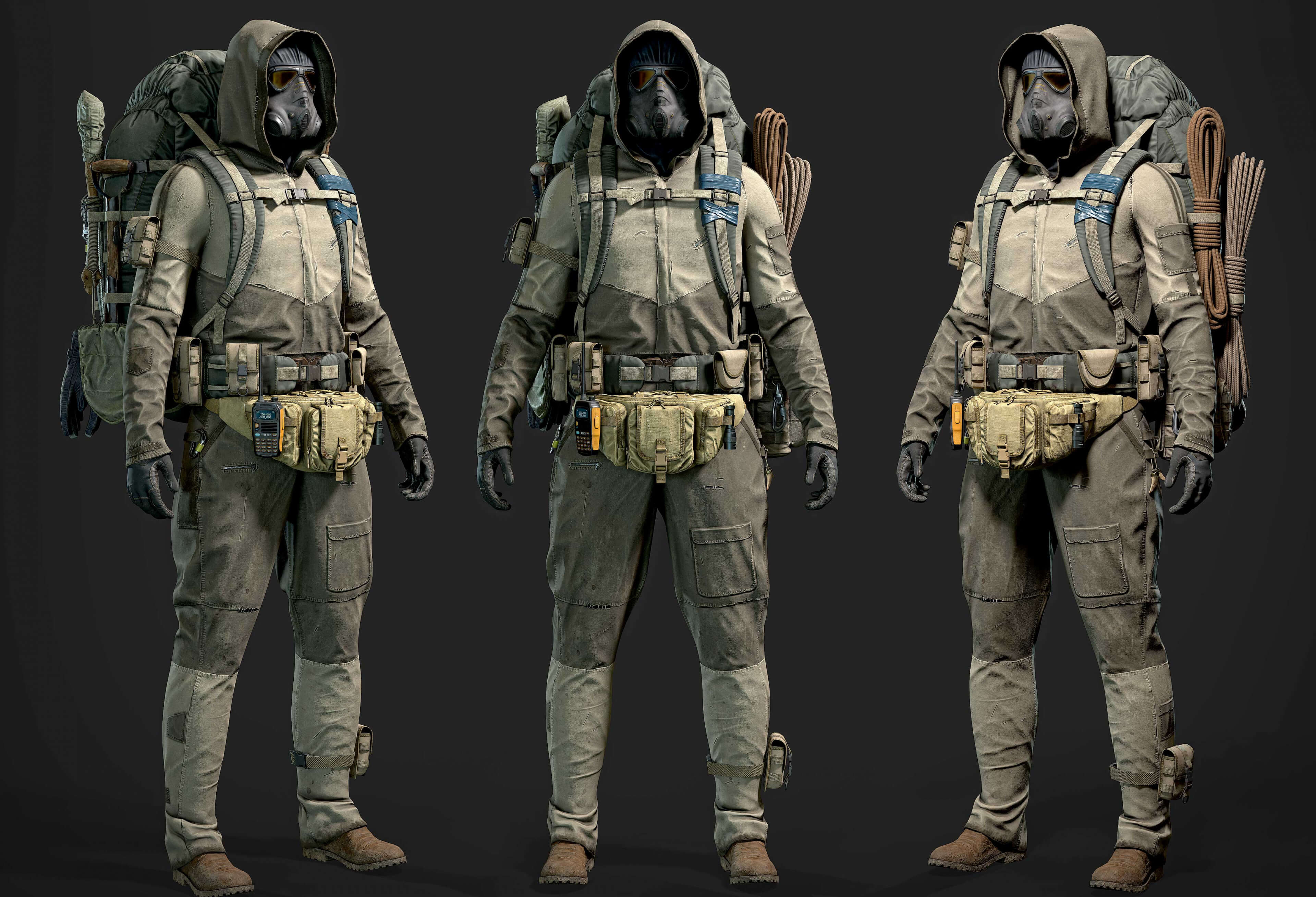 Post Apocalyptic Survivor - 3D Model by TH Studio