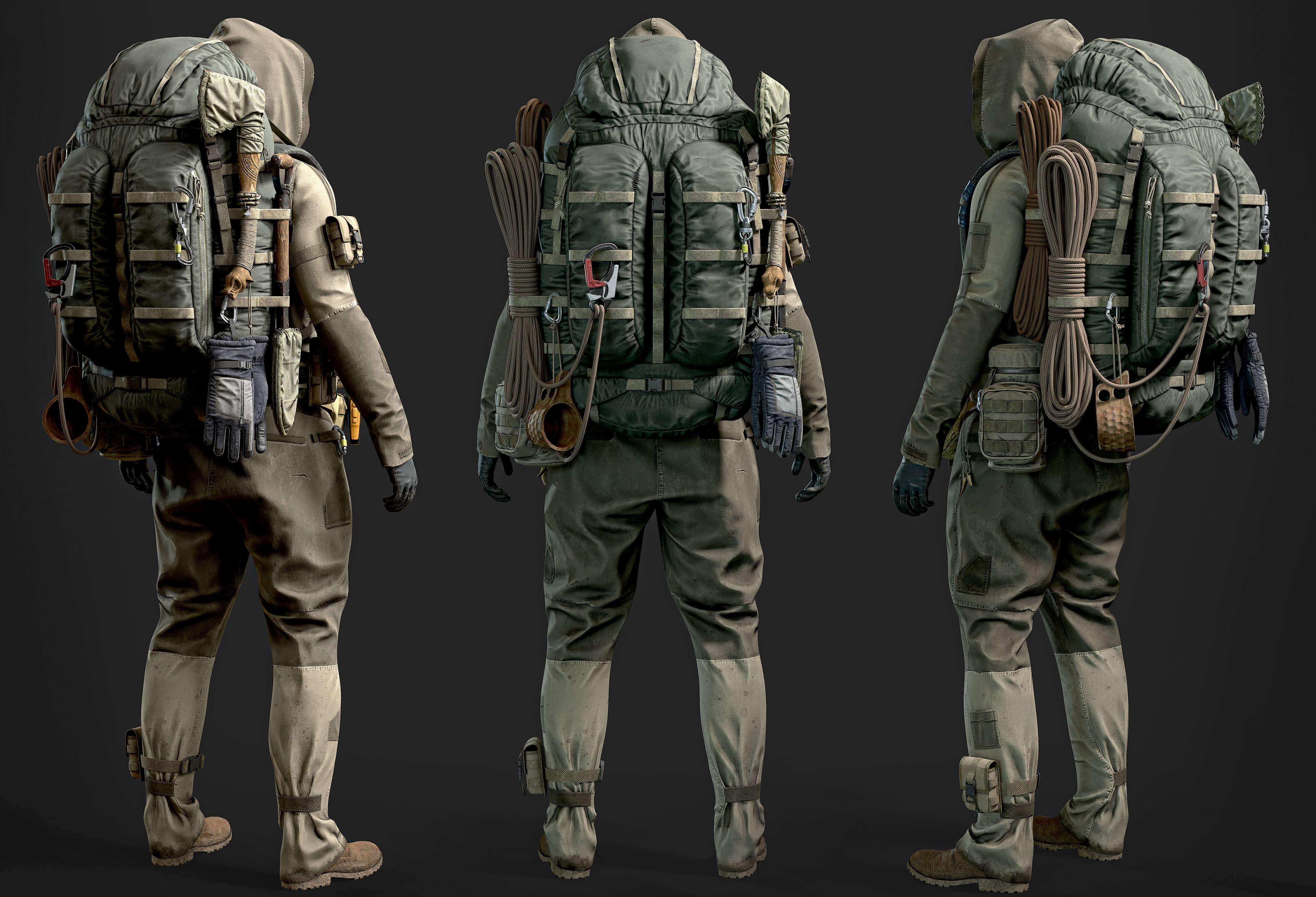 Post Apocalyptic Survivor - 3D Model by TH Studio
